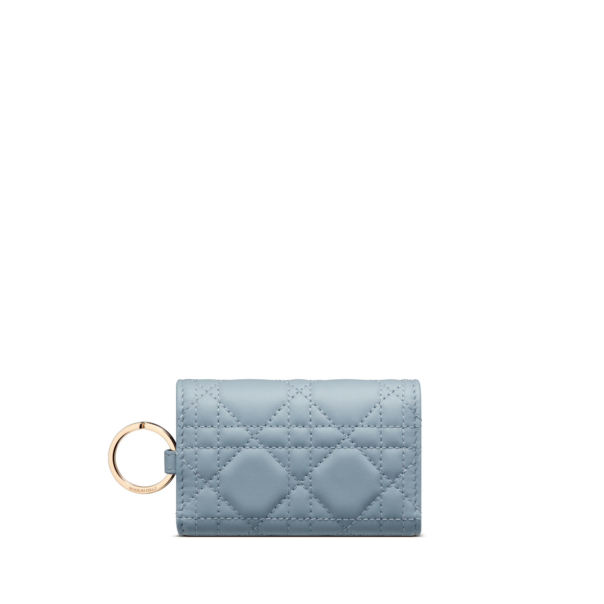 My Dior Aster Key Case Cloud Blue Cannage Lambskin | DIOR