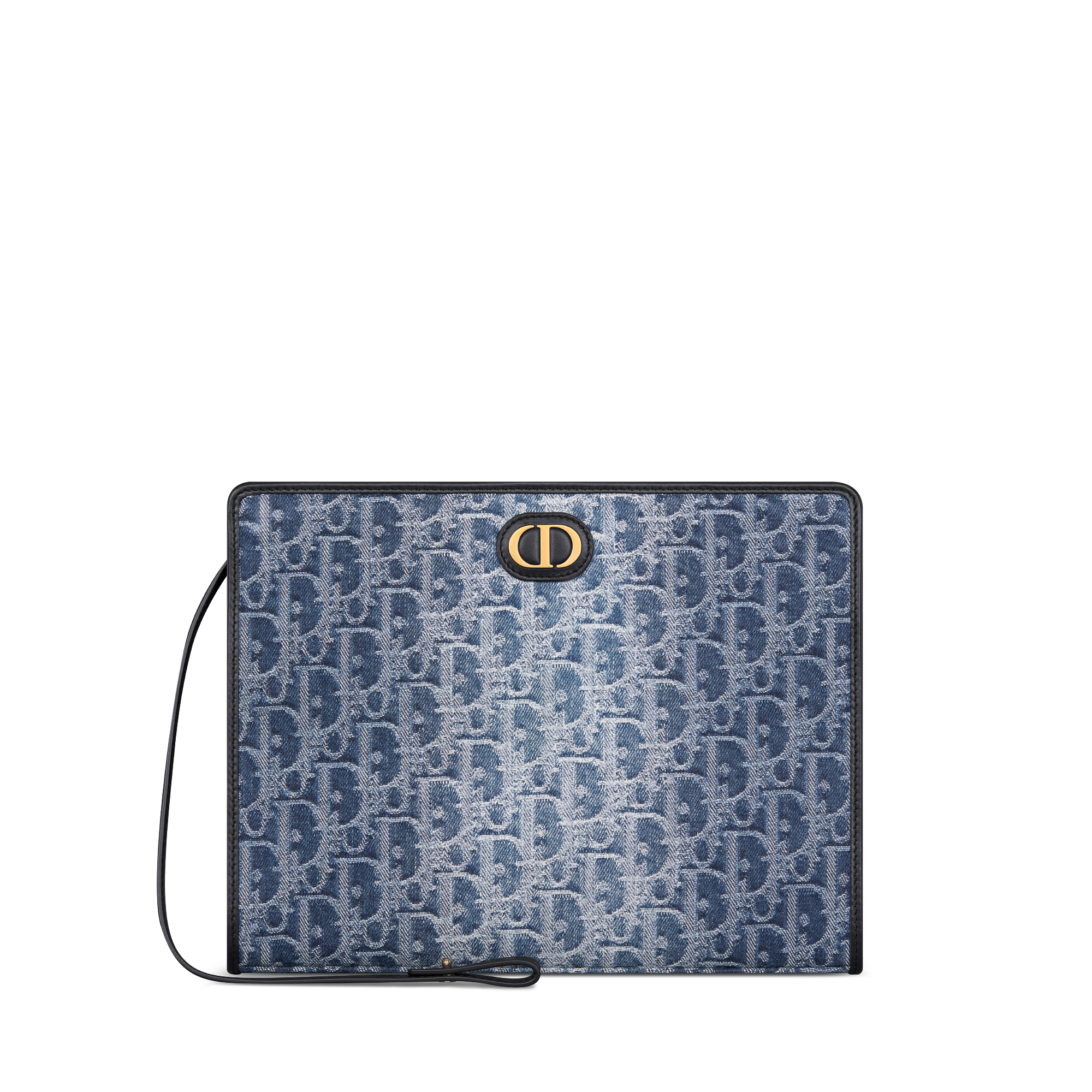 30 Montaigne Dea Pouch Blue Denim Dior Oblique Jacquard | DIOR