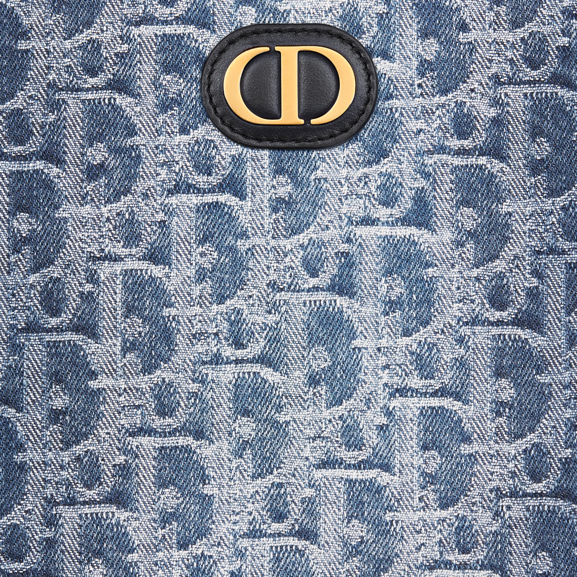 30 Montaigne Dea Pouch Blue Denim Dior Oblique Jacquard | DIOR
