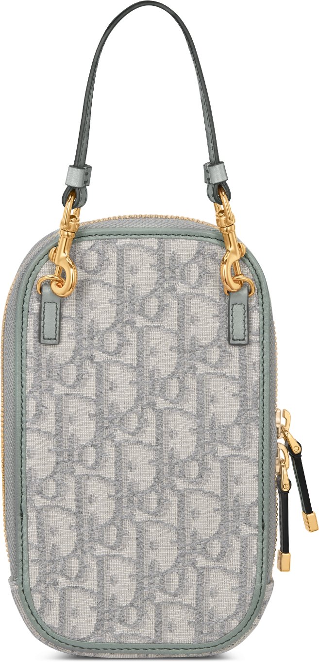 30 Montaigne Call'in Dior Phone Holder Gray Dior Oblique Jacquard | DIOR
