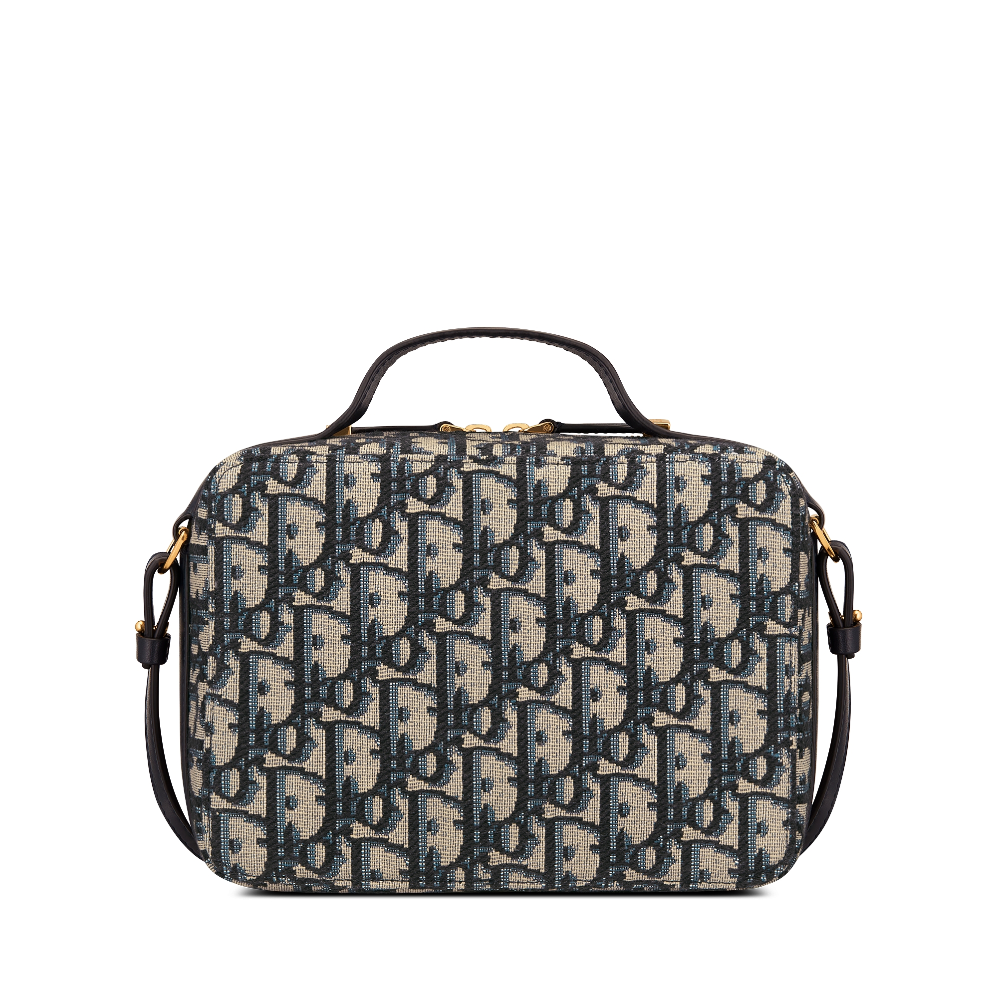 Sac box 30 Montaigne Toile jacquard Dior Oblique bleu multicolore | DIOR