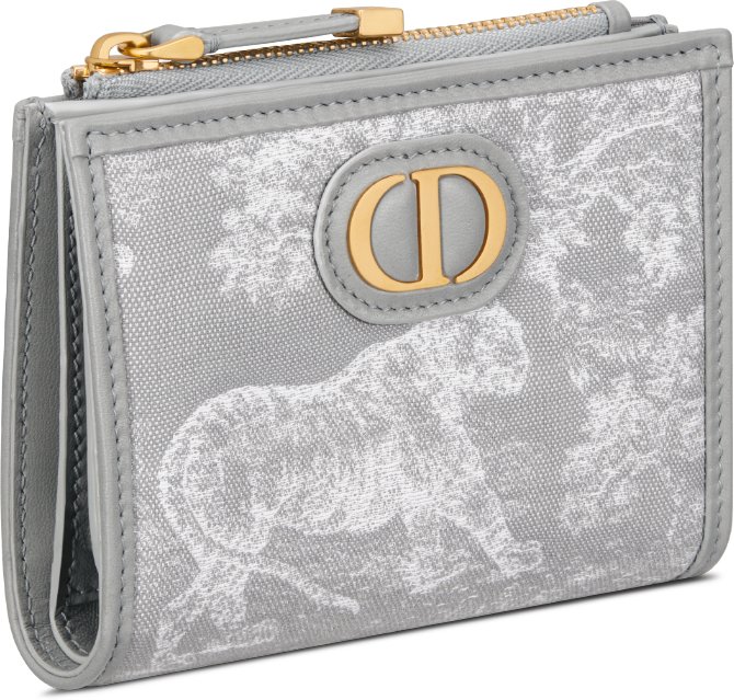 Portafoglio Dahlia 30 Montaigne Jacquard Toile de Jouy Reverse grigio ...