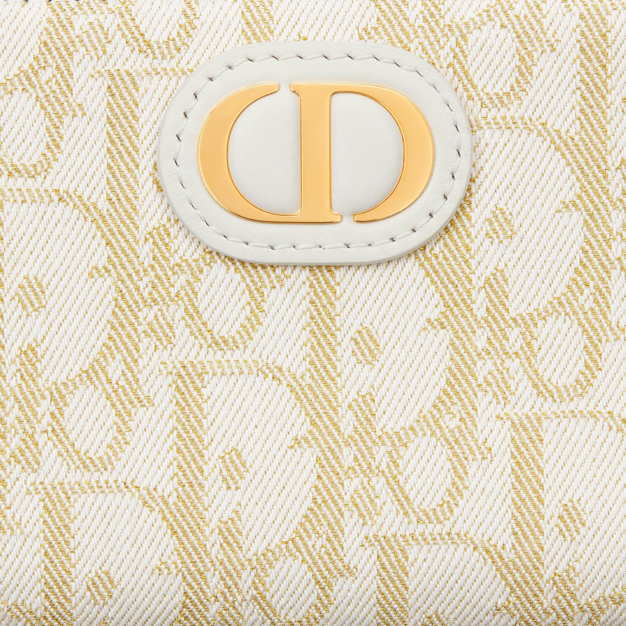 30 Montaigne Dahlia-portemonnee Goudkleurige Dior Oblique-jacquard | DIOR