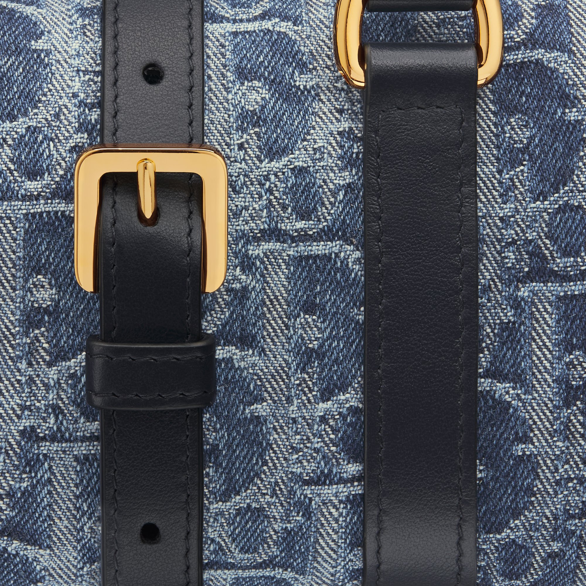 Nano Dior Groove 17-tas Blauwe Denim Dior Oblique-jacquard | DIOR