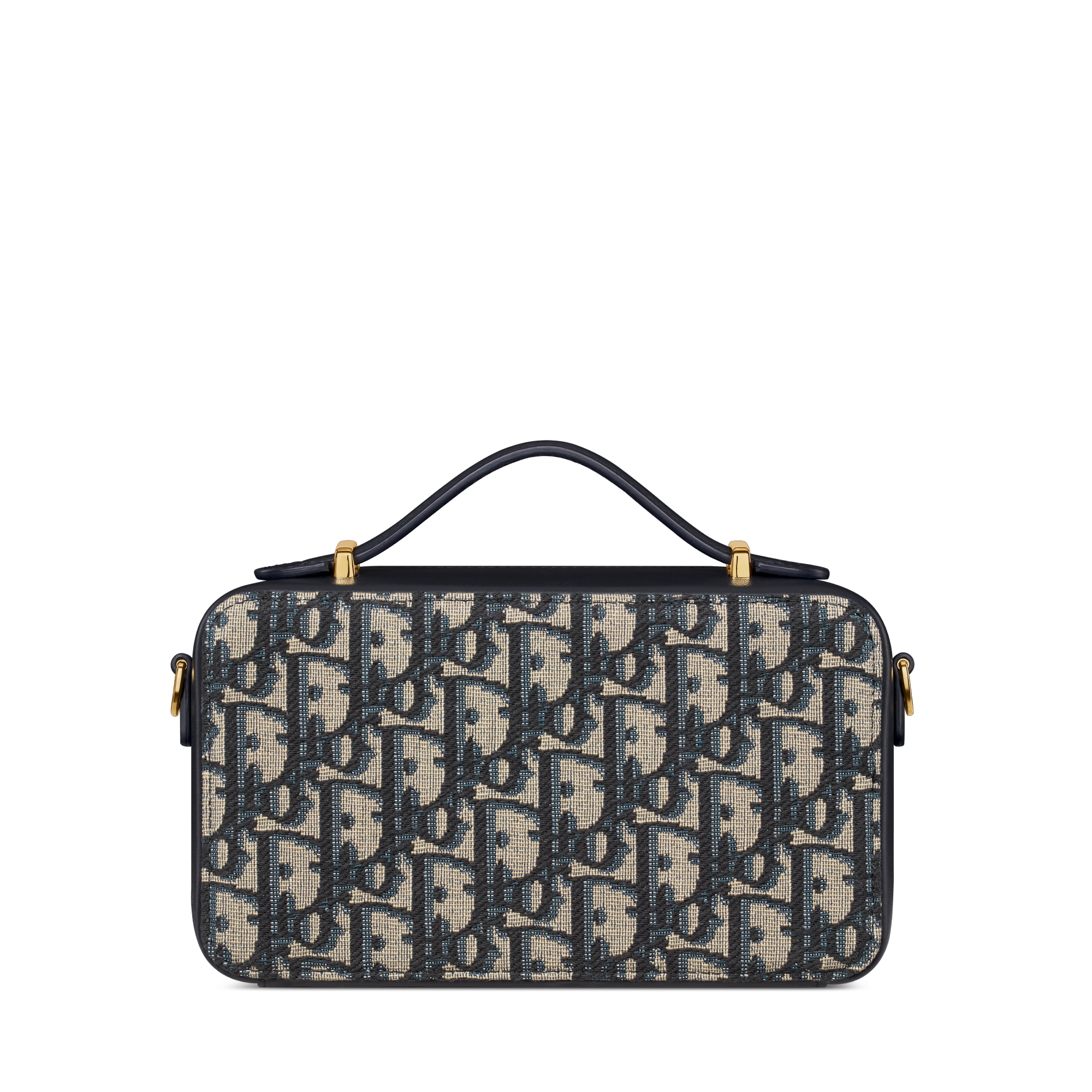 30 Montaigne East-West Top Handle Box Bag Blue Dior Oblique Jacquard | DIOR