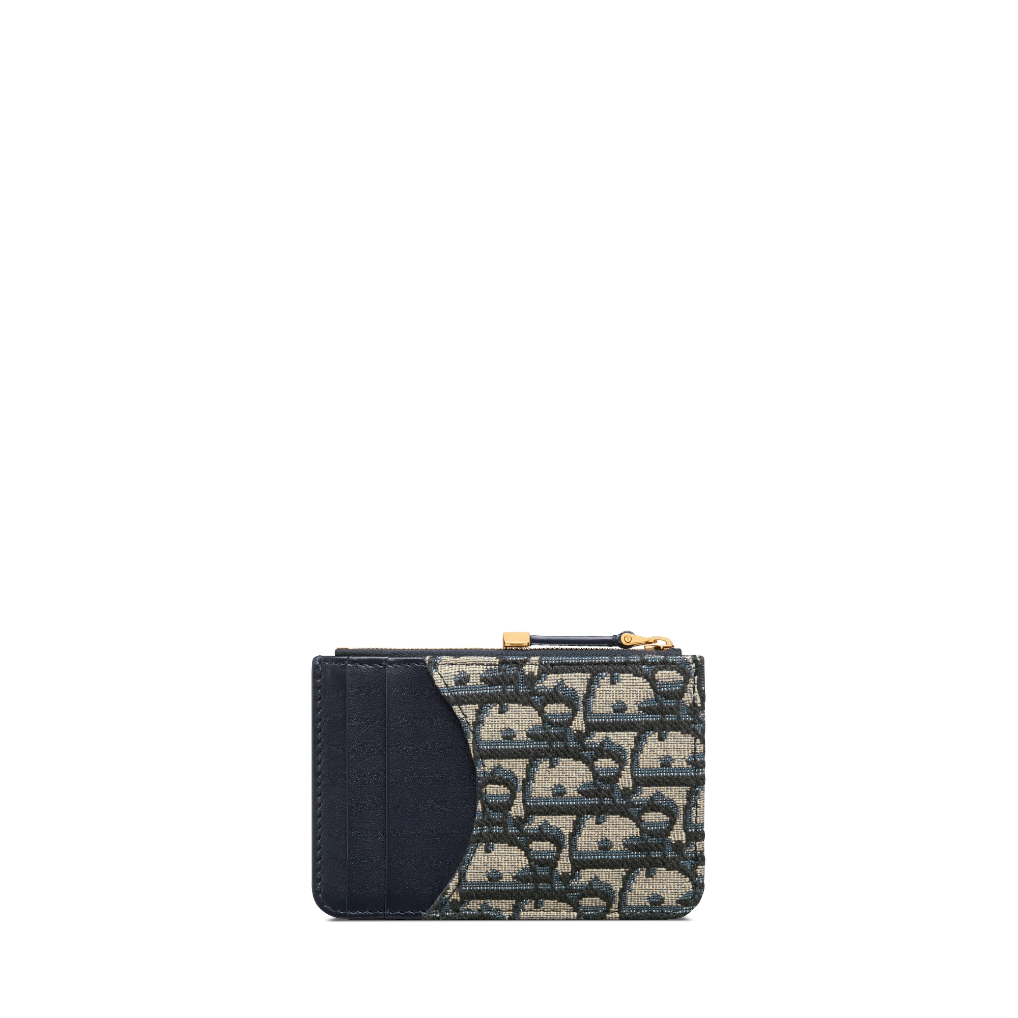 30 Montaigne Marigold Zipped Card Holder Blue Dior Oblique Jacquard | DIOR