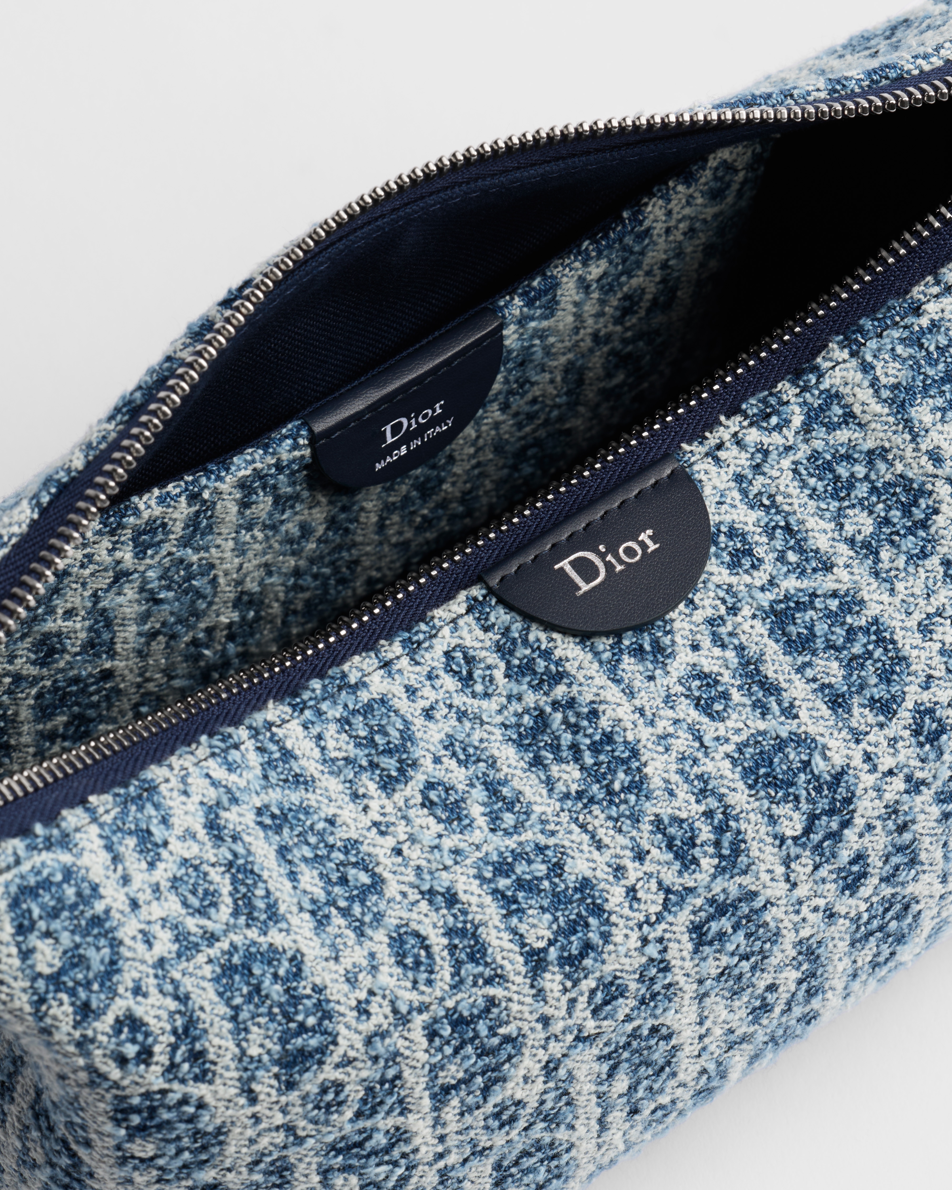 Dioriviera Nomad Pouch Blue Spongy Dior Oblique Fabric | DIOR
