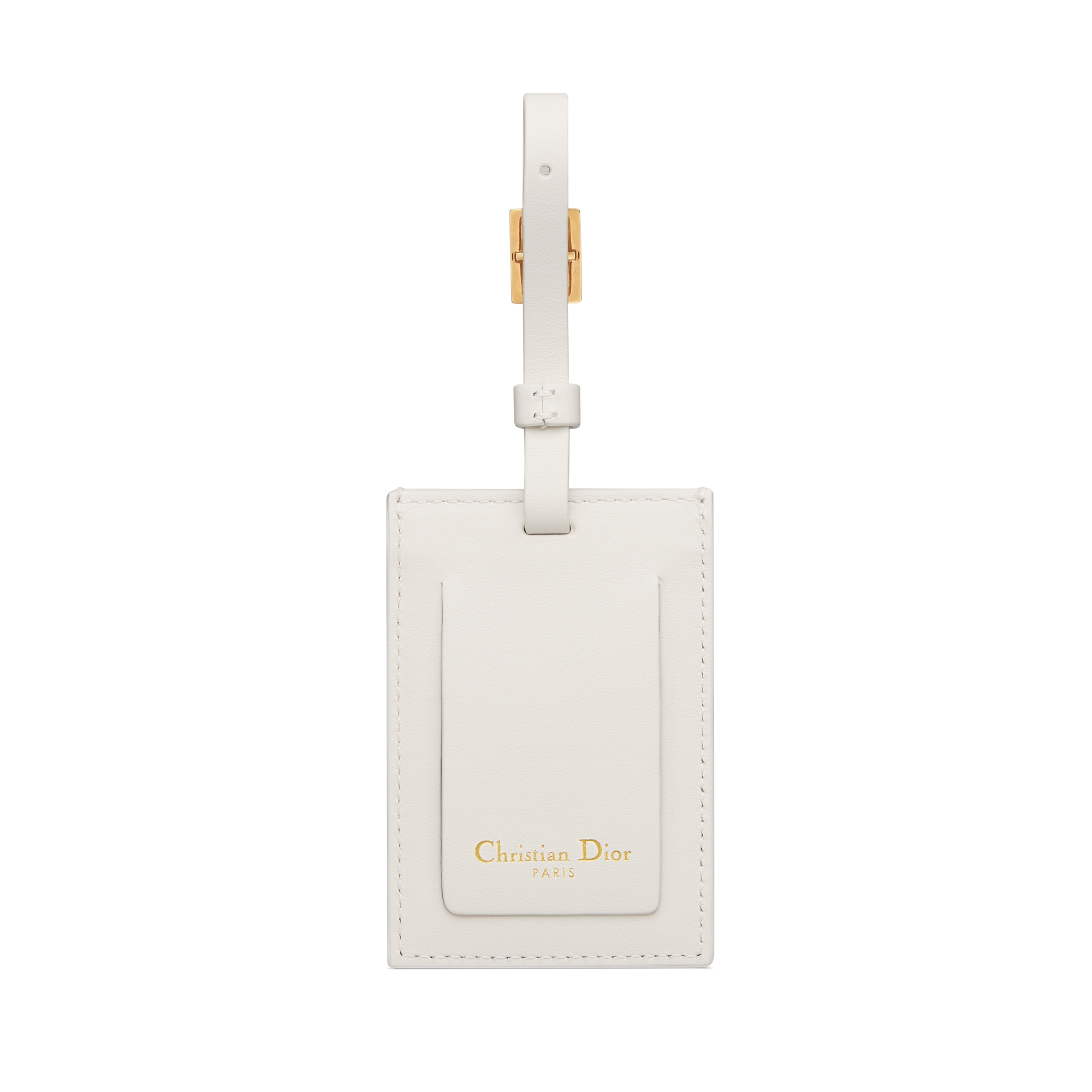 Dior Lucky DiorTravel Luggage Tag Latte Smooth Calfskin with Multicolor ...