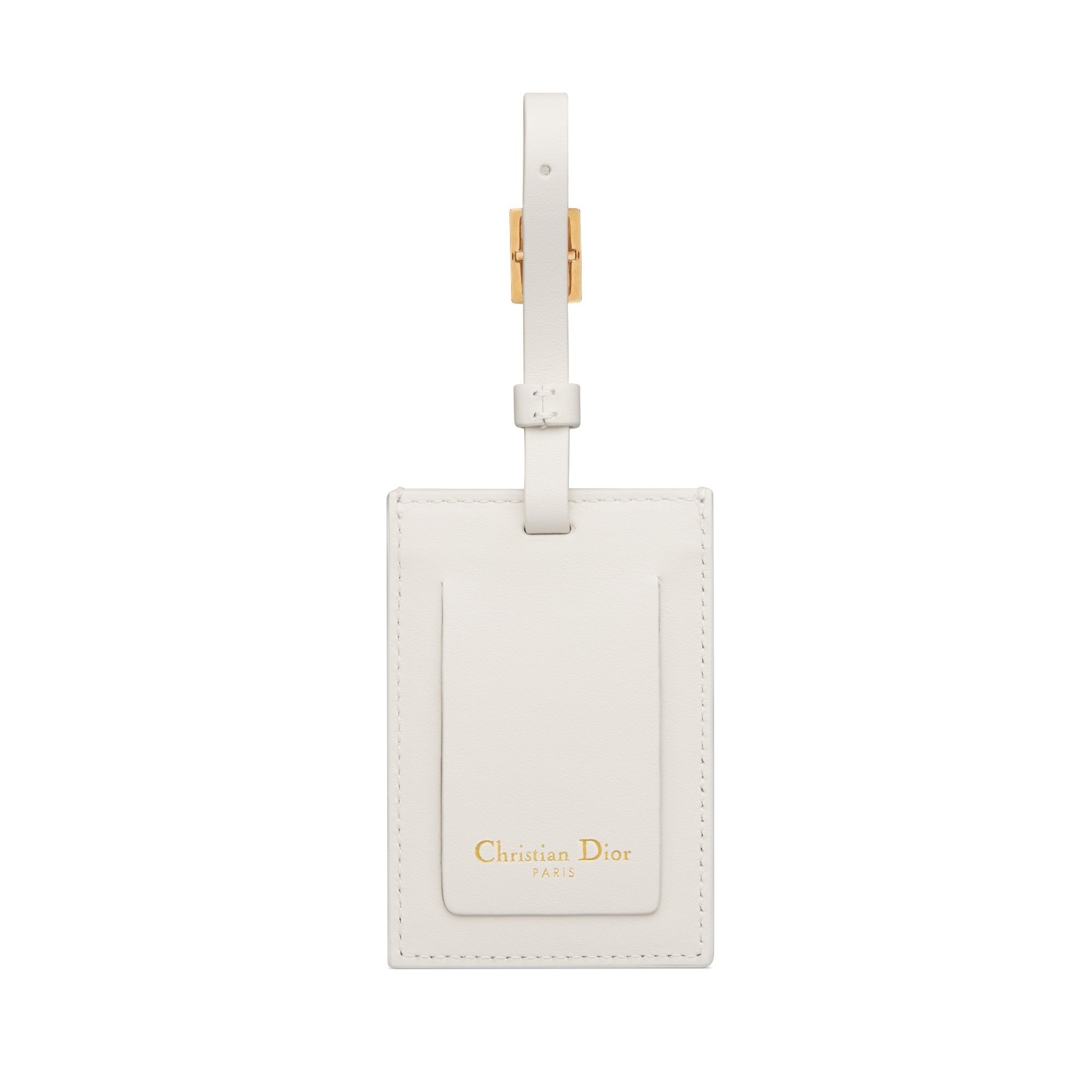 Dior Lucky DiorTravel Luggage Tag Latte Smooth Calfskin with Multicolor ...