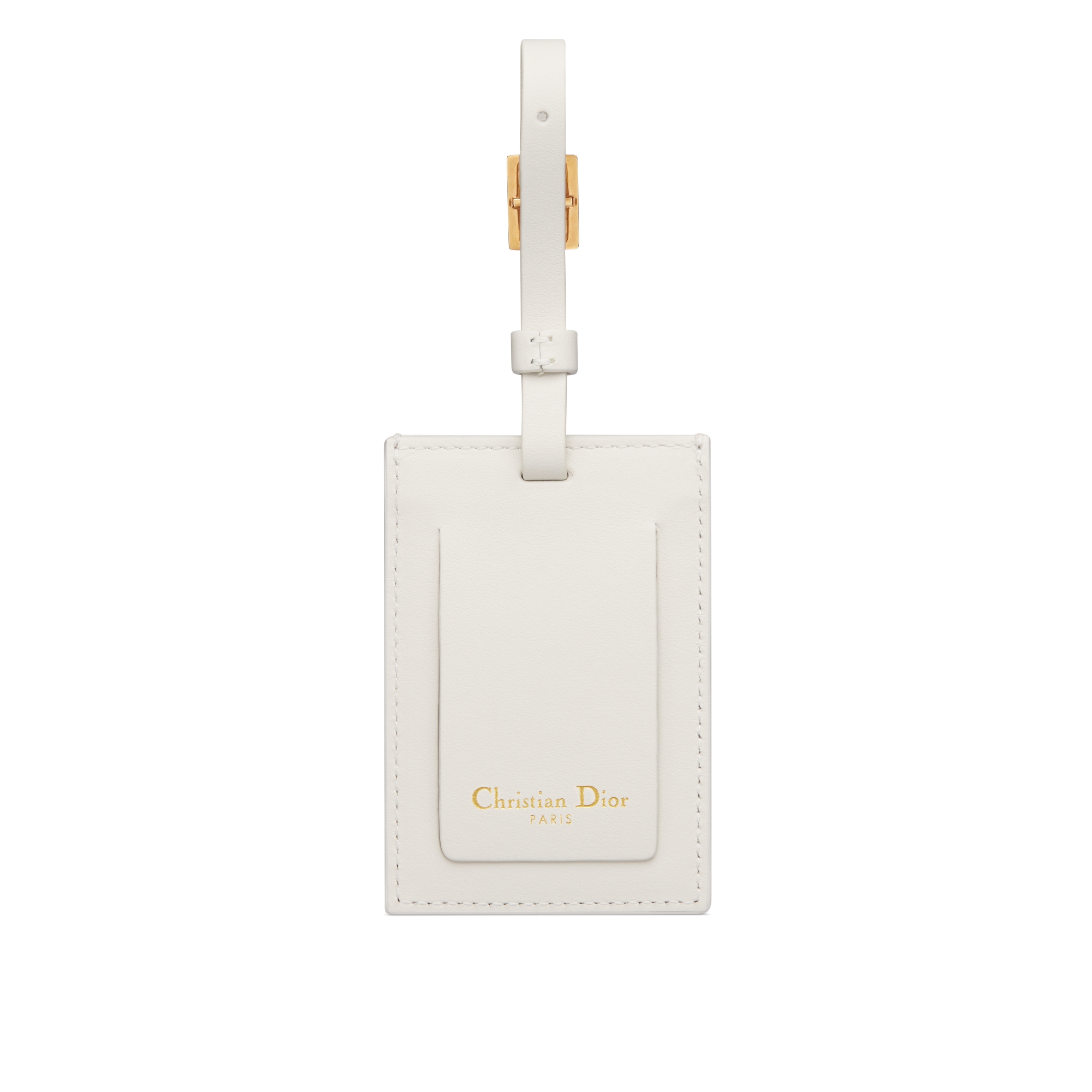 Dior Lucky DiorTravel Luggage Tag Latte Smooth Calfskin with Multicolor ...