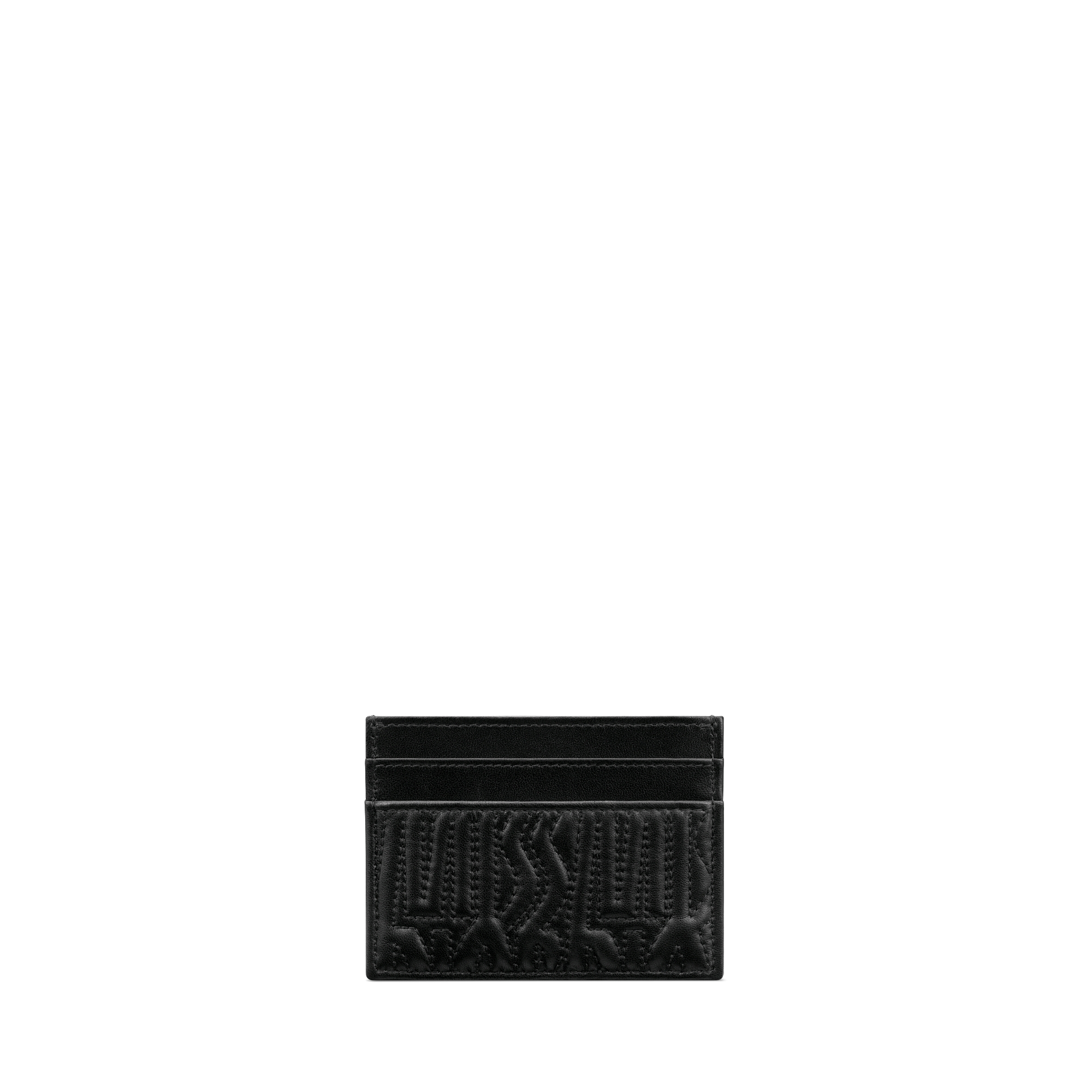 Miss Dior Freesia Card Holder Black Lambskin with Quilted Miss Dior ...