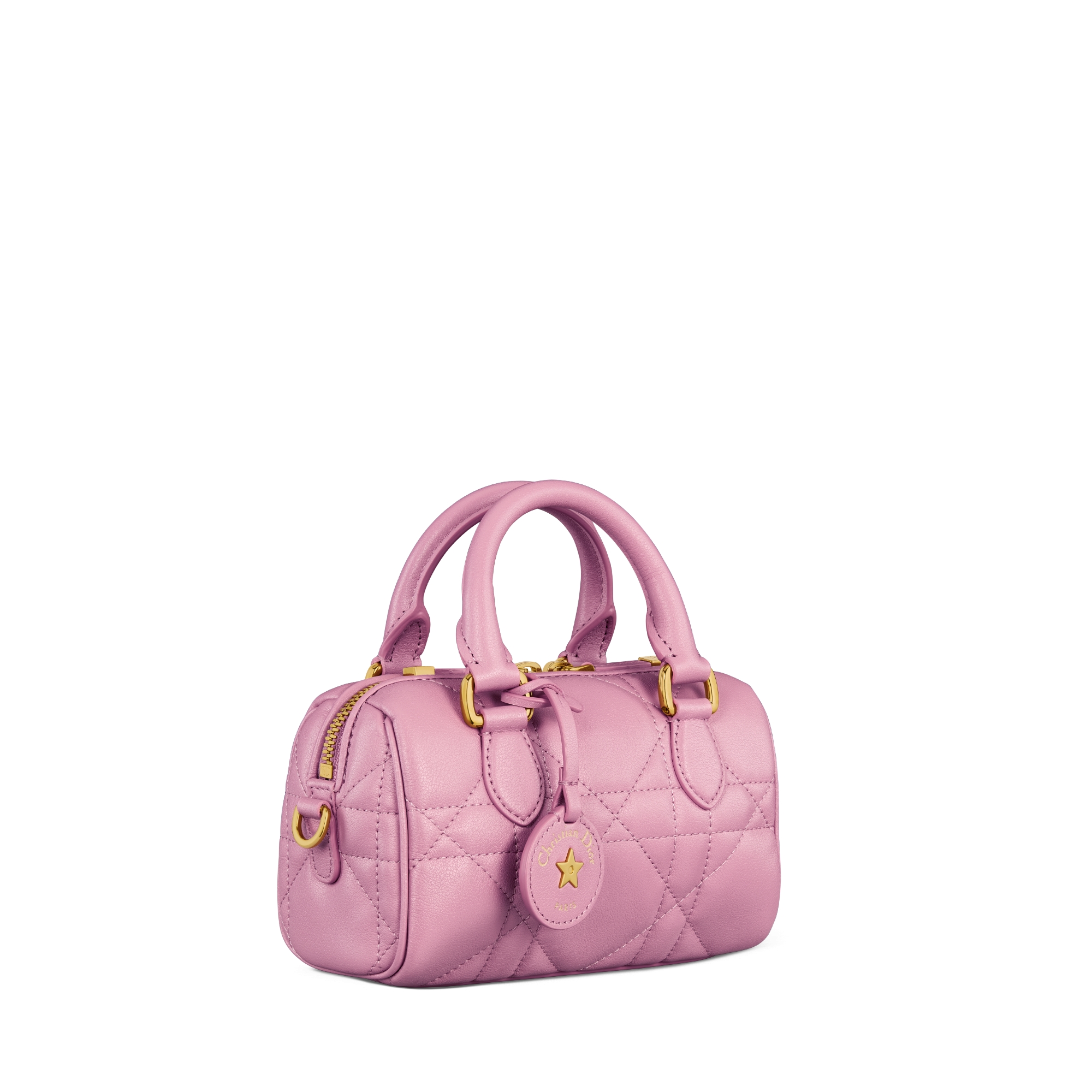 Dior Groove 17 Nano Bag Hydrangea Pink Macrocannage Calfskin | DIOR