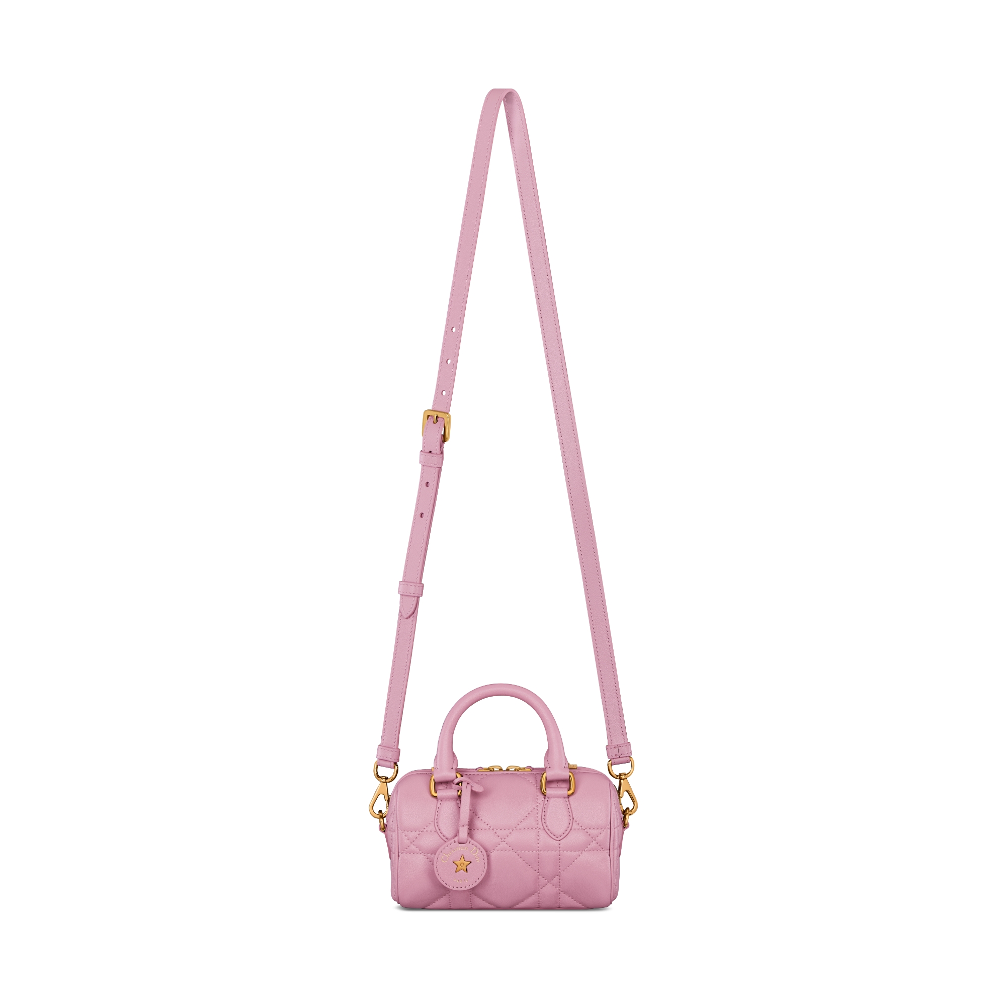 Dior Groove 17 Nano Bag Hydrangea Pink Macrocannage Calfskin | DIOR