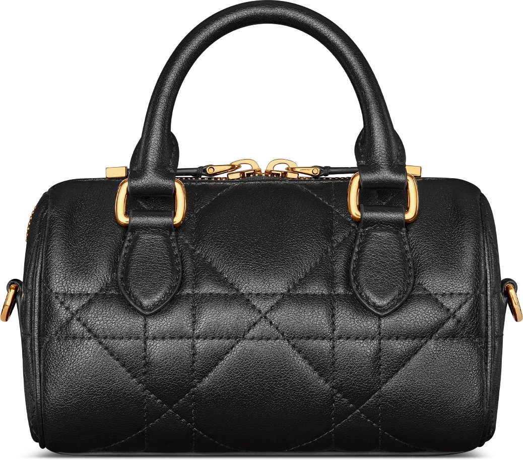 Dior Groove 17 微型小包 黑色 Macrocannage 大籐格紋小牛皮 | DIOR