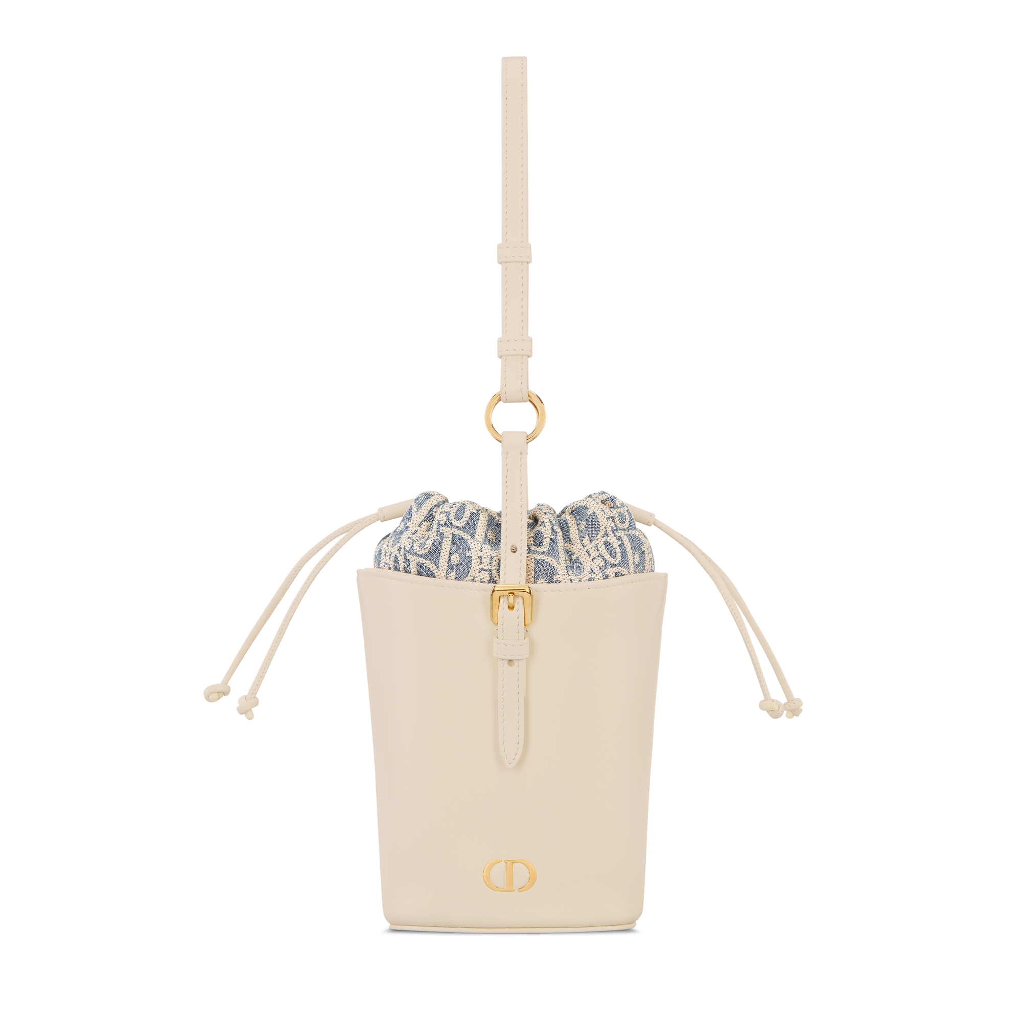 30 Montaigne Mini Bucket Bag Blue Dior Oblique Chambray with Raffia ...