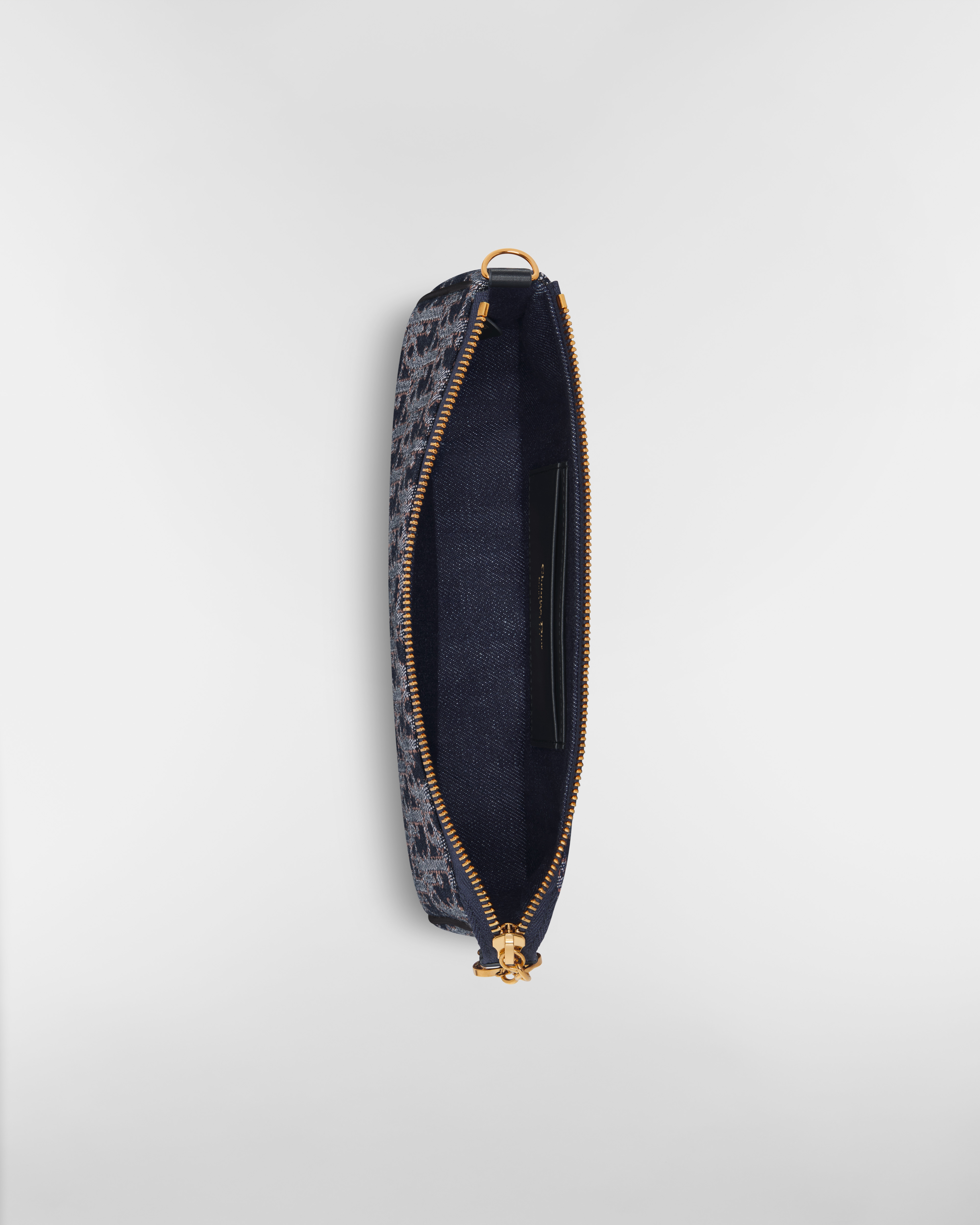 30 Montaigne Pouch with Chain Blue and Tobacco Brown Dior Oblique Denim ...