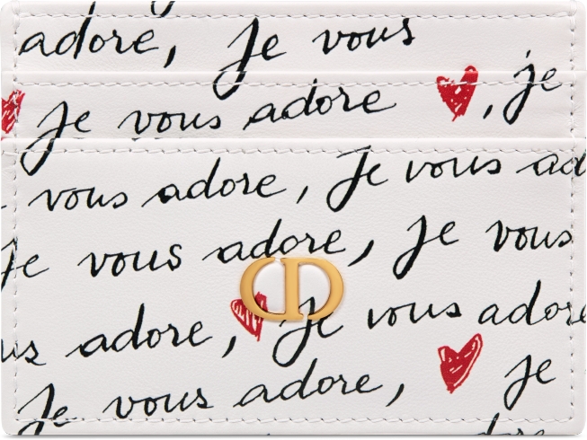 DIOR | Dioramour Dior Caro Freesia カードホルダー Je Vous Adore カーフスキン