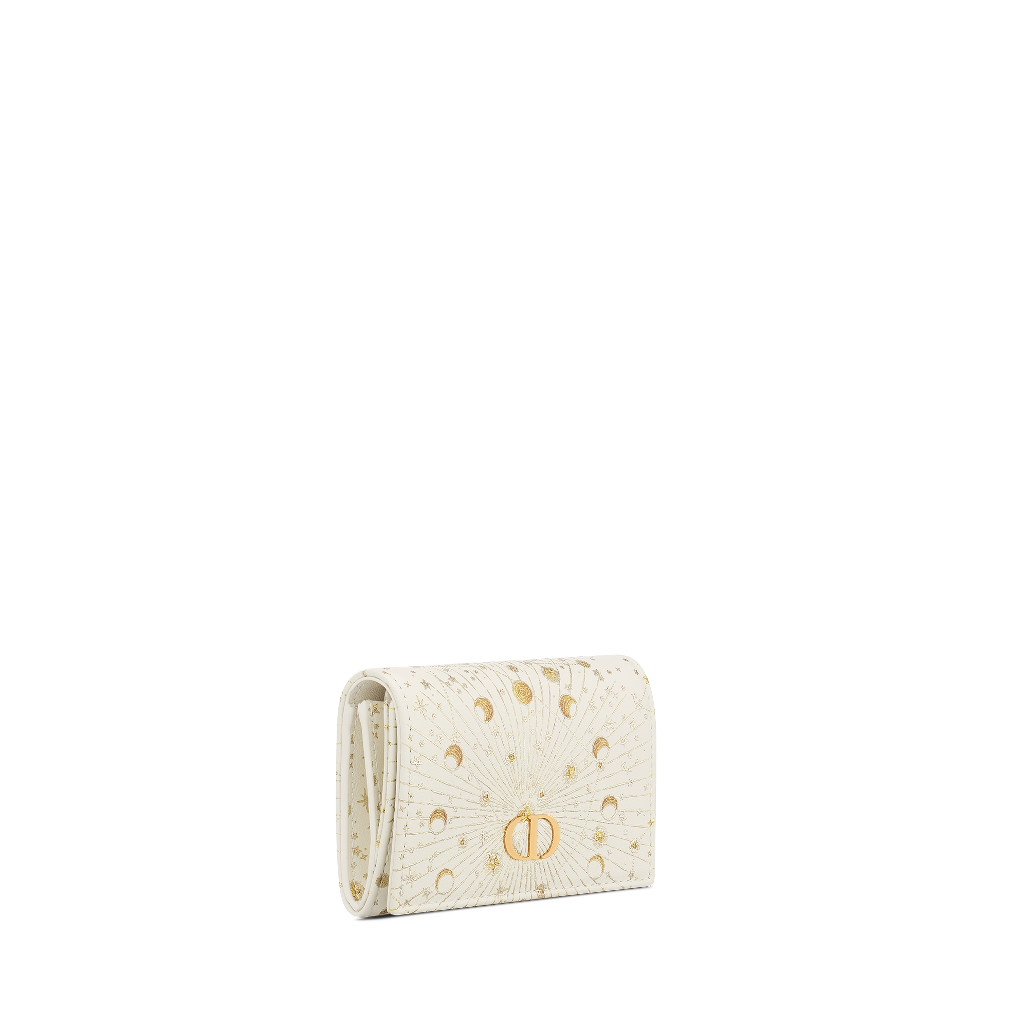 Dior Caro Glycine Wallet Latte Calfskin with Gold-Tone Dior Astral ...