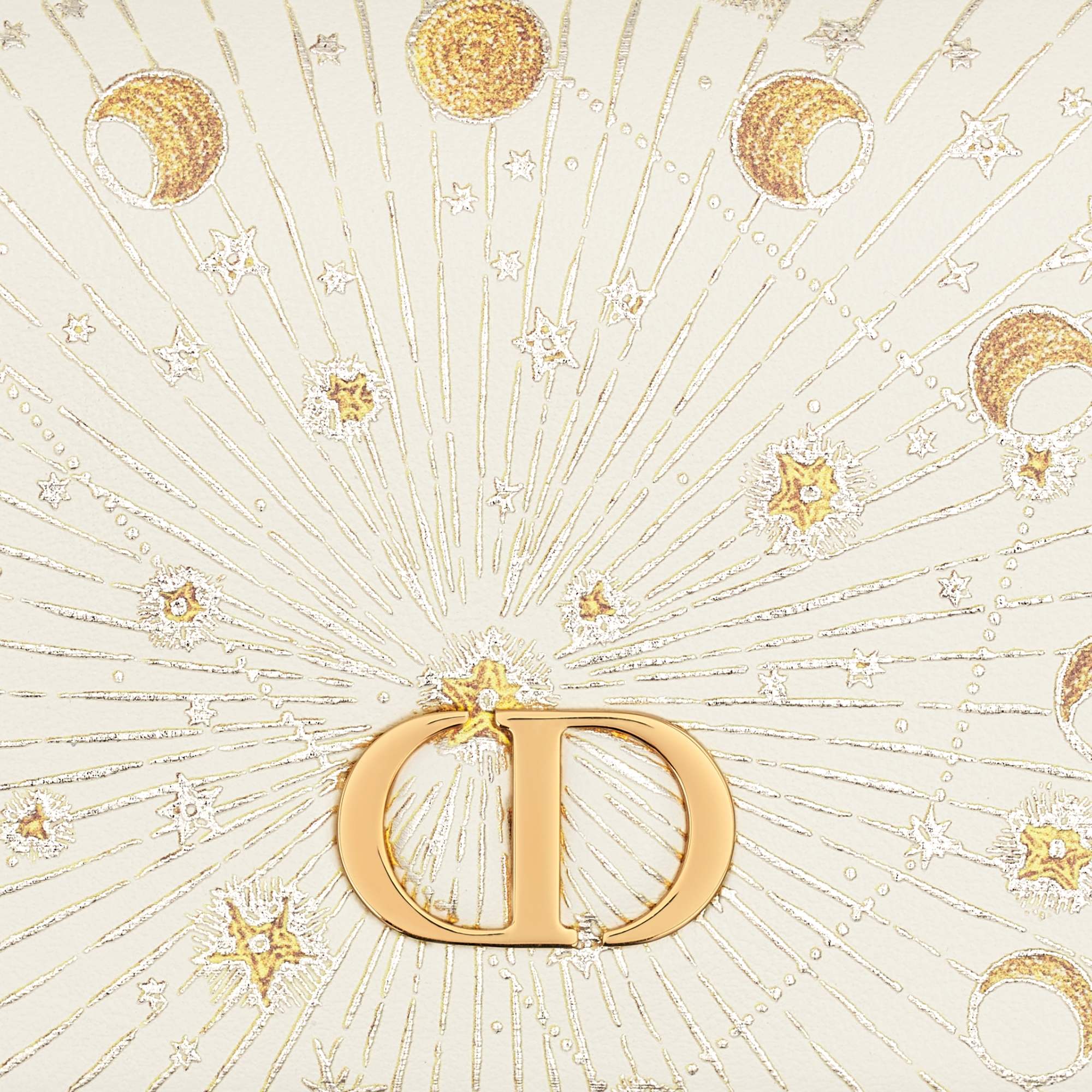 Dior Caro Glycine Wallet Latte Calfskin with Gold-Tone Dior Astral ...