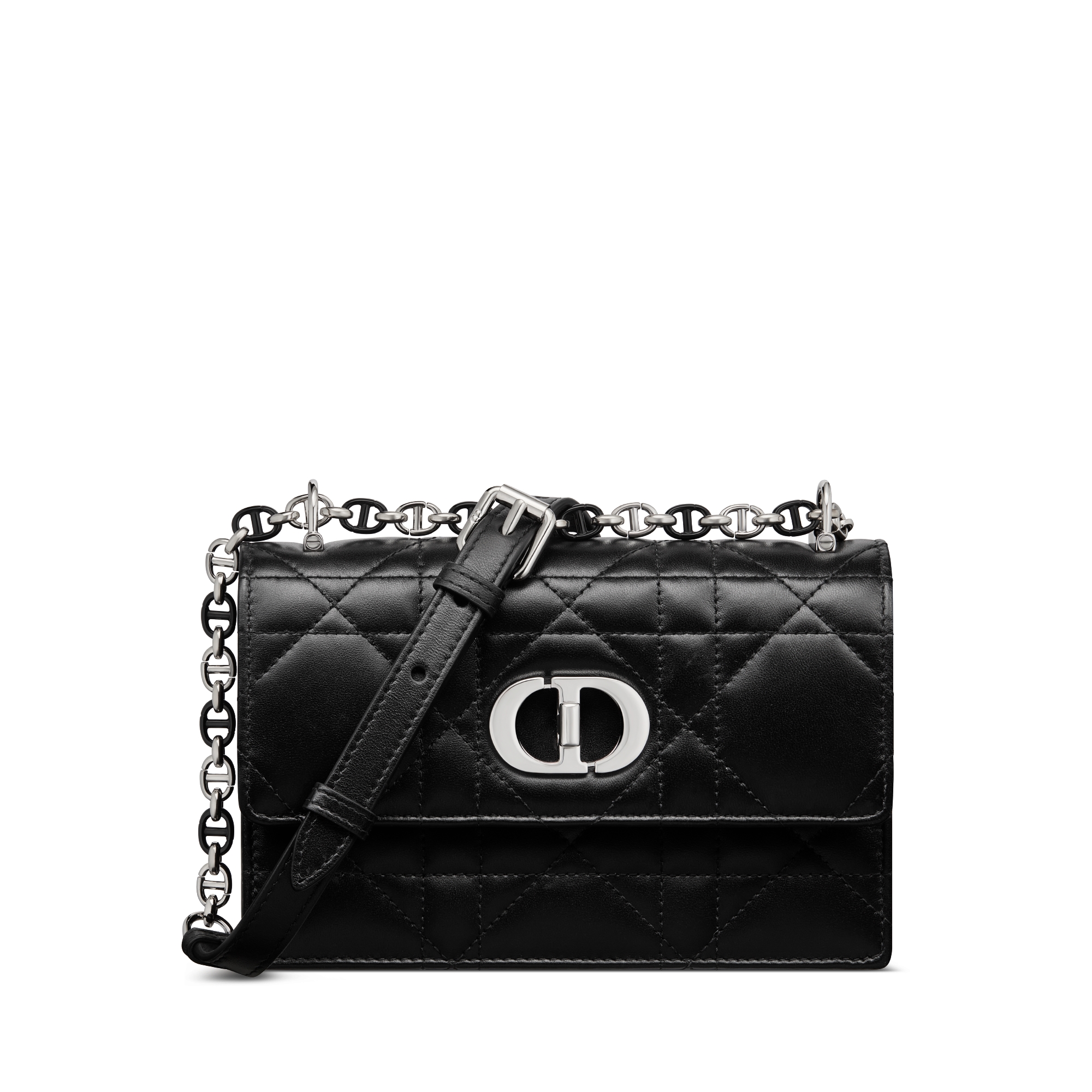 Miss Caro Mini Bag Black Macrocannage Lambskin | DIOR