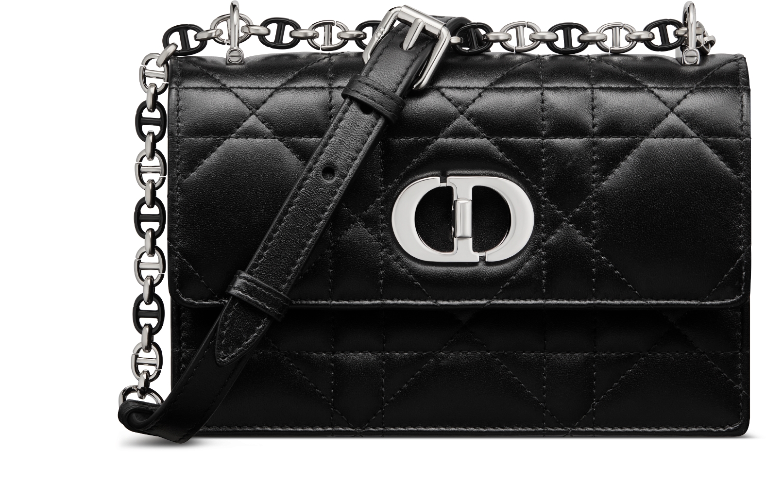 Miss Caro Mini Bag Black Macrocannage Lambskin | DIOR