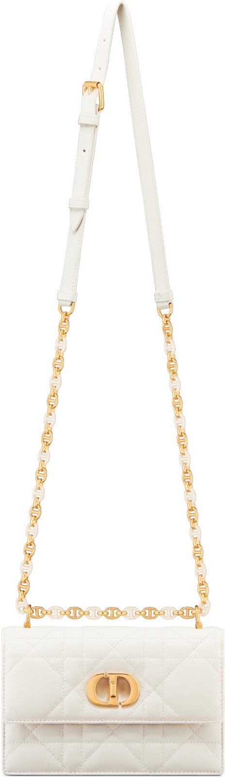 Miss Caro Mini Bag Latte Macrocannage Lambskin | DIOR