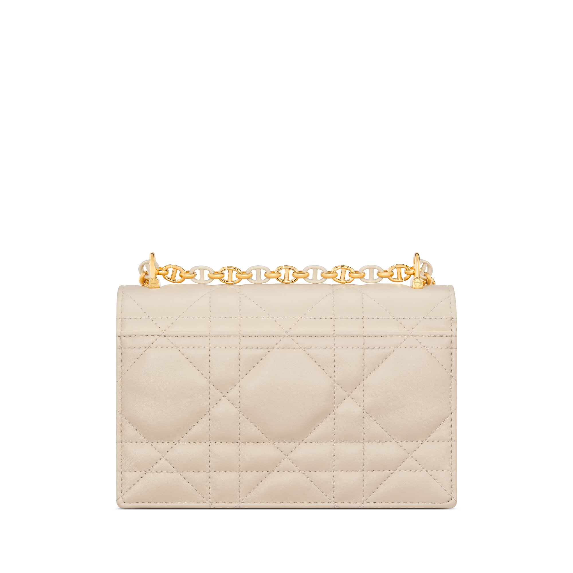 Miss Caro Mini Bag Light Ivory Macrocannage Lambskin | DIOR