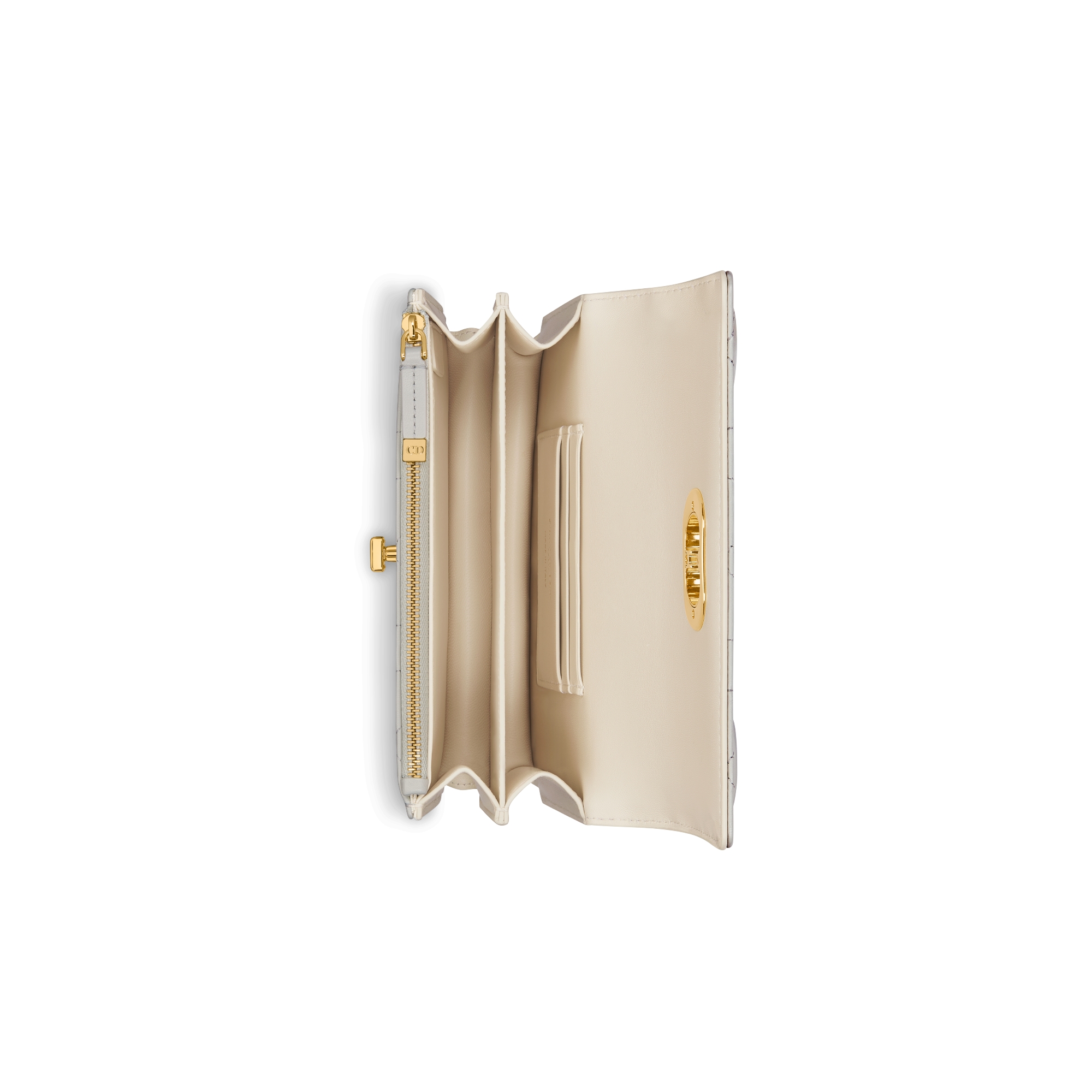 Miss Caro Mini Bag Two-Tone Cloud Gray and Dusty Ivory Macrocannage ...
