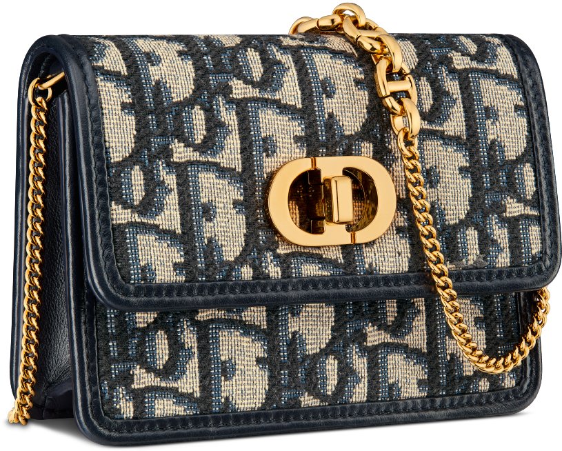 Miss Caro Micro Bag Blue Dior Oblique Jacquard | DIOR