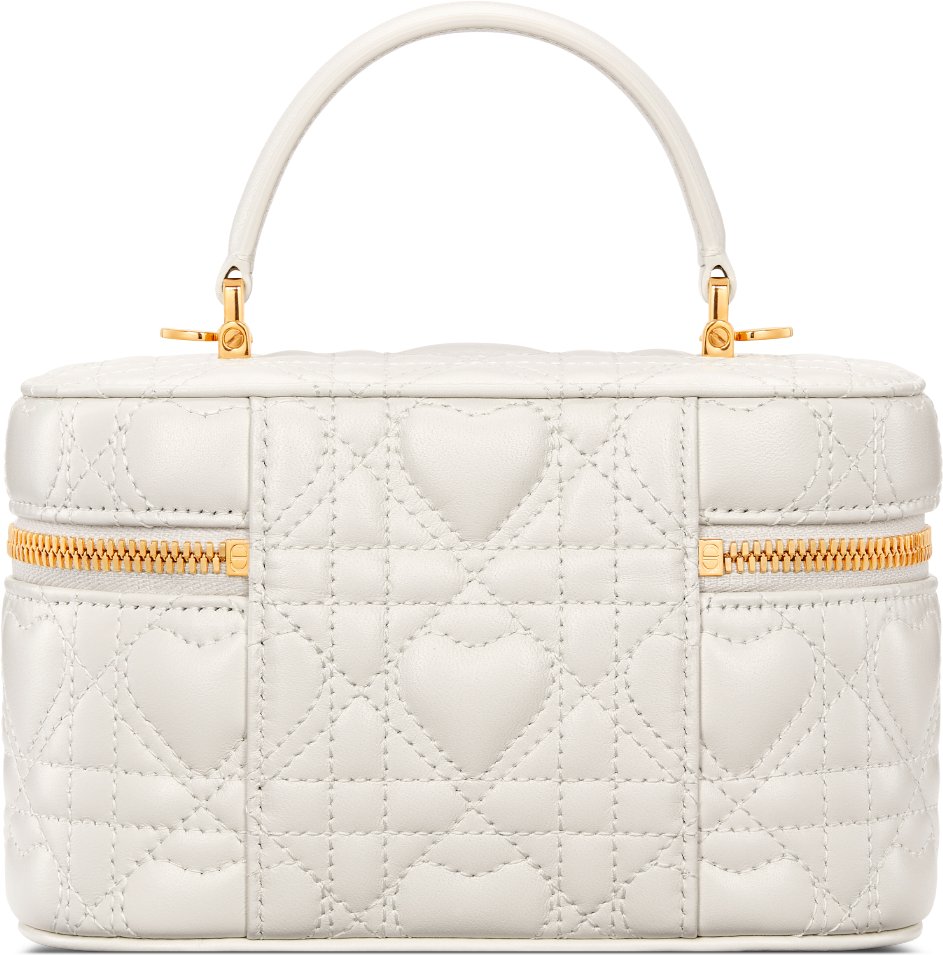 Beauty case mini Dior Caro Dioramour Pelle di agnello Cannage color ...