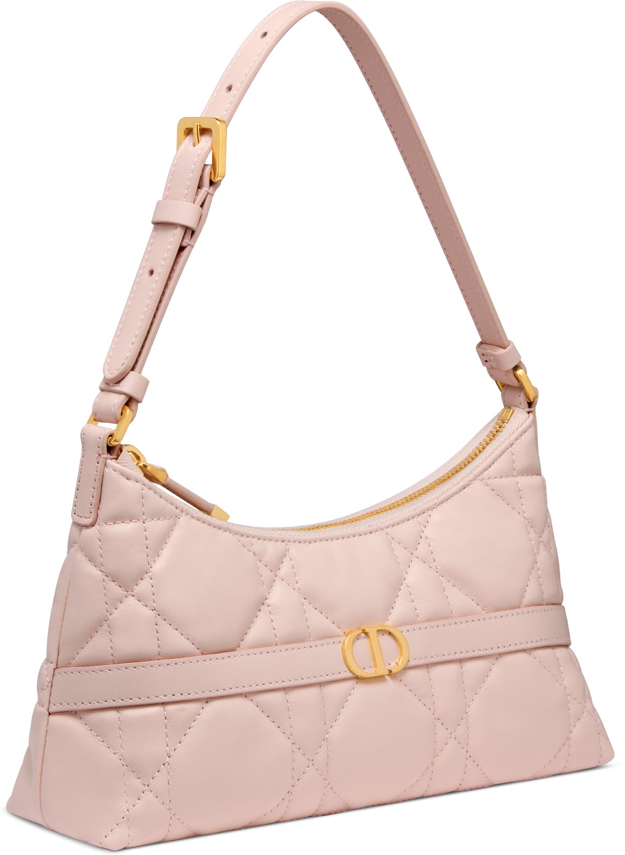 Miss Caro Cigale Mini Bag Powder Pink Macrocannage Lambskin | DIOR