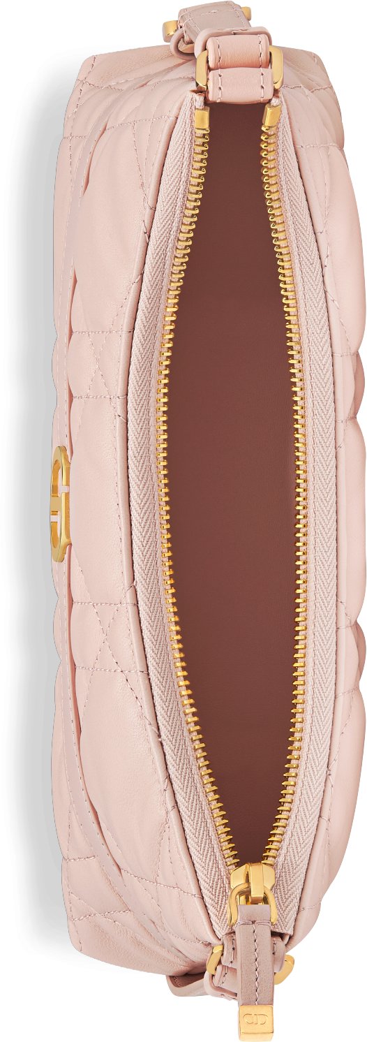 Miss Caro Cigale Mini Bag Powder Pink Macrocannage Lambskin | DIOR