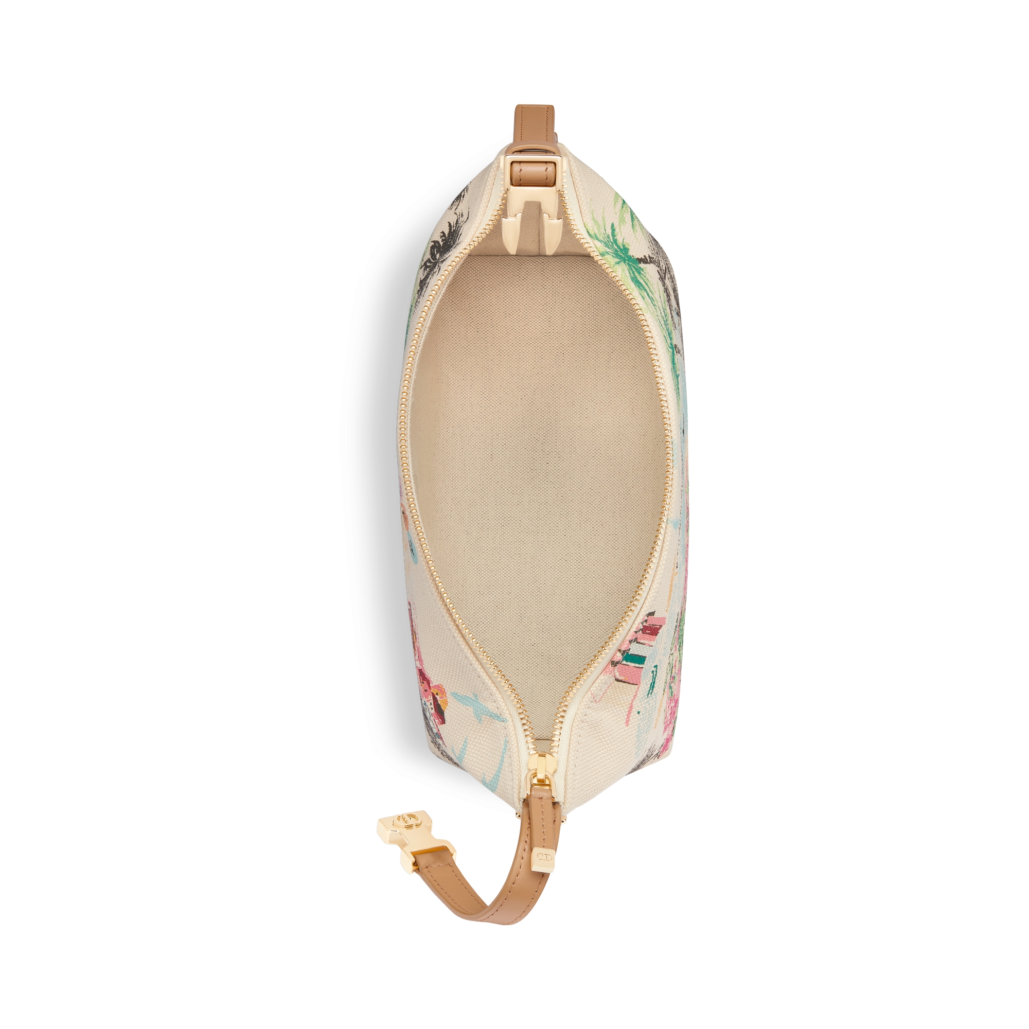 Dior Souvenir Medium DiorTravel Nomad Pouch Multicolor Robin Jacquard ...