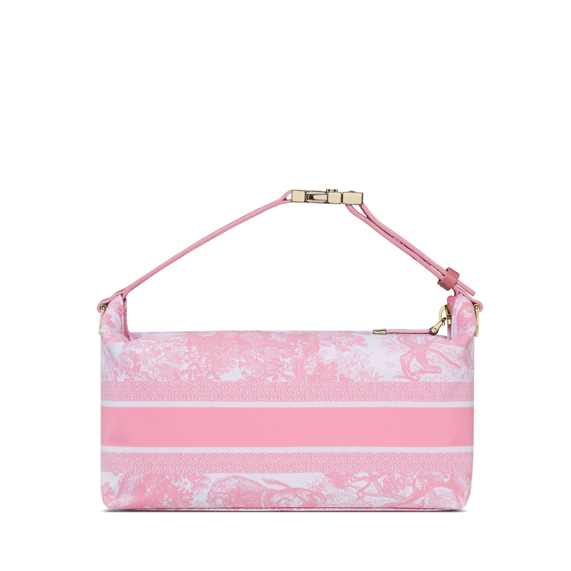 Dioriviera Medium DiorTravel Nomad Pouch White and Yarrow Pink Toile de ...