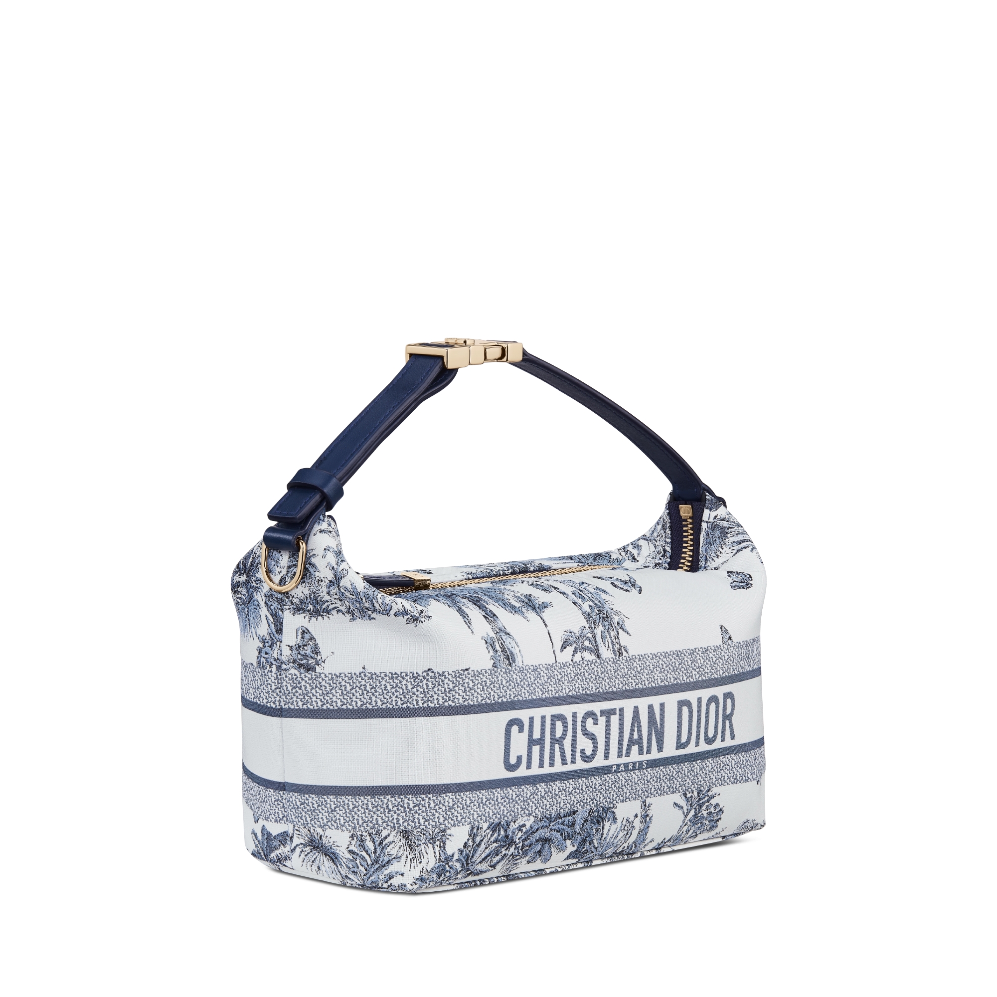 Dioriviera Medium DiorTravel Nomad Pouch White and Blue Toile de Jouy ...