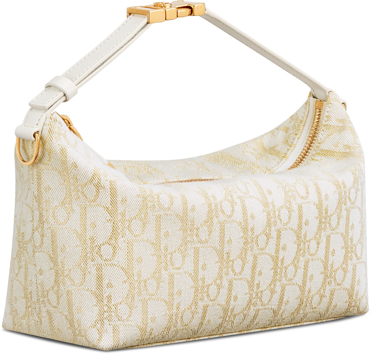 DiorTravel Nomad 中型手拿包 金色調 Dior Oblique 緹花 | DIOR