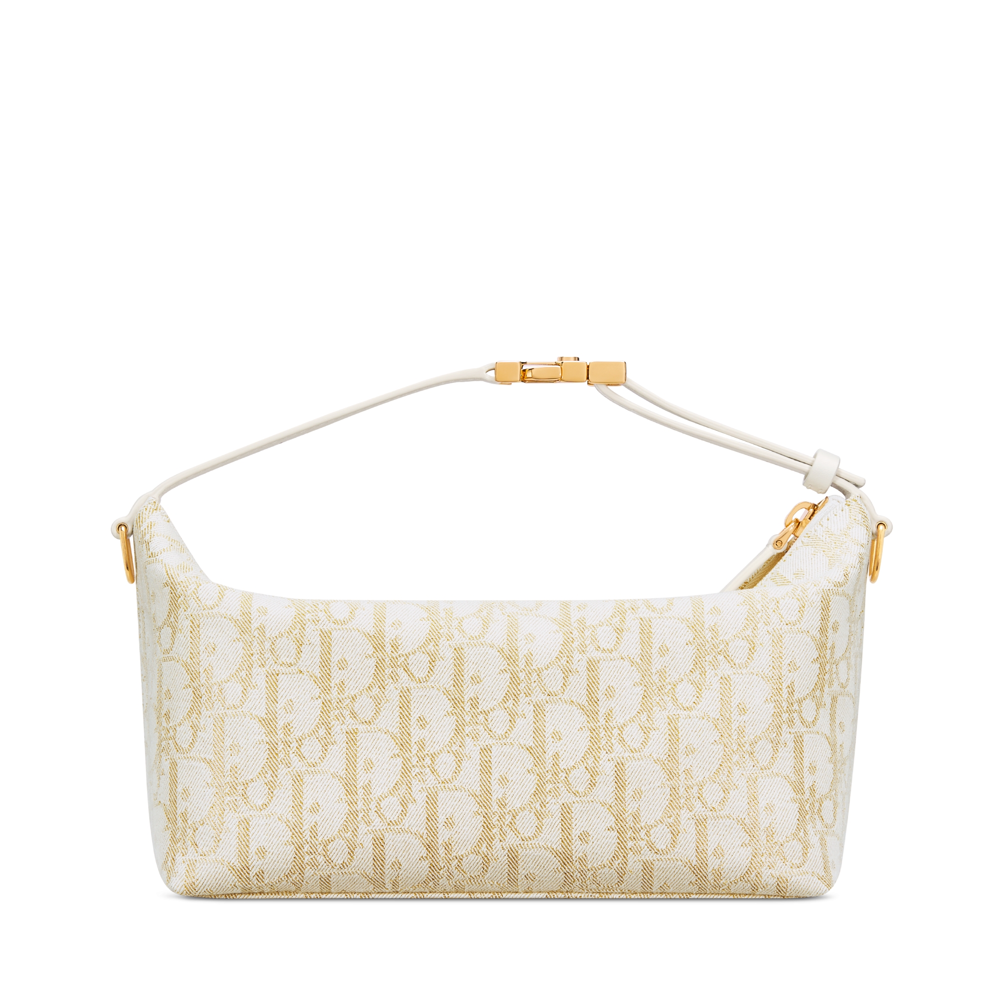 Bolso de mano mediano DiorTravel Nomad Dior Oblique en jacquard dorado ...