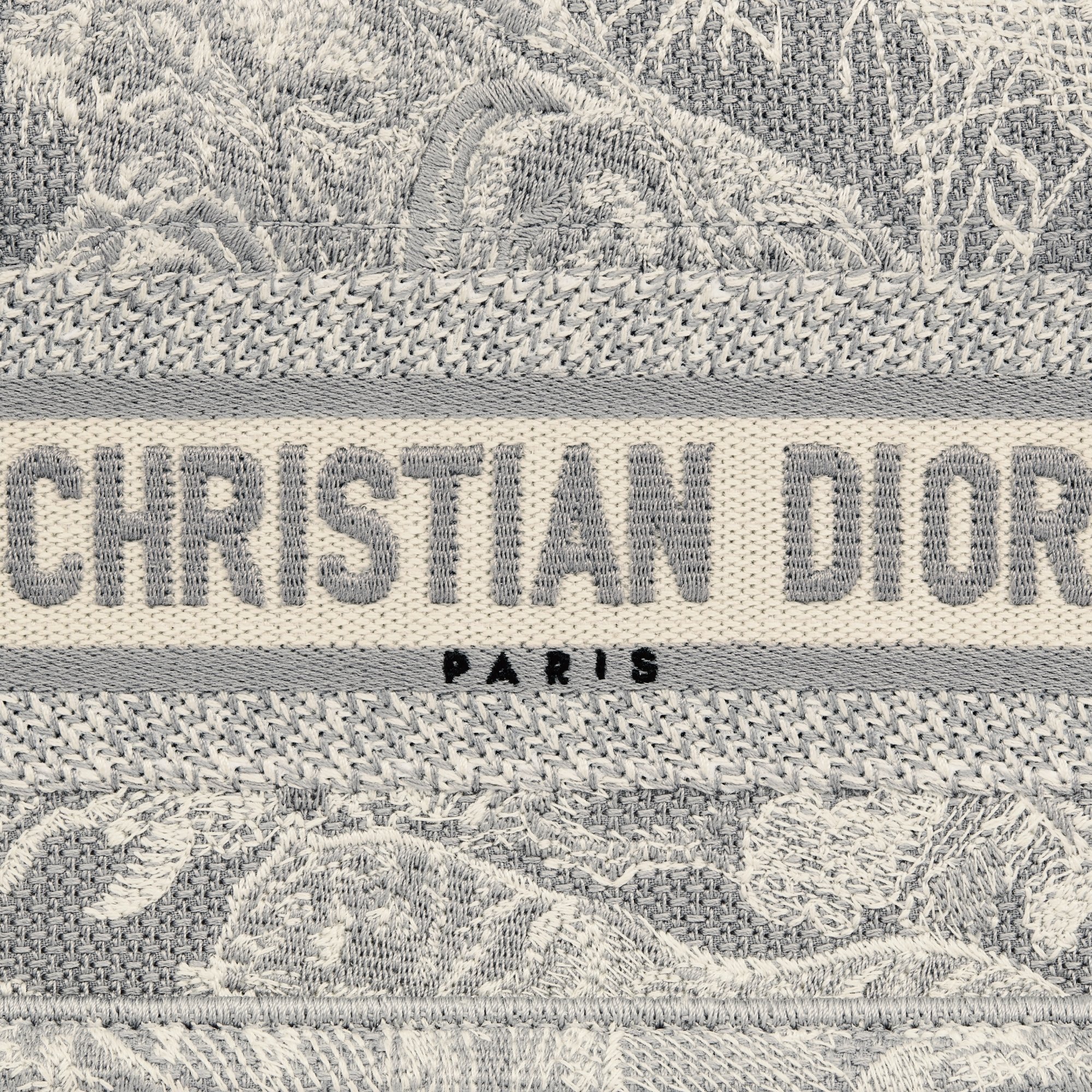 Mini Dior Book Tote Gray Toile de Jouy Reverse Embroidery (21.5 x 13 x ...