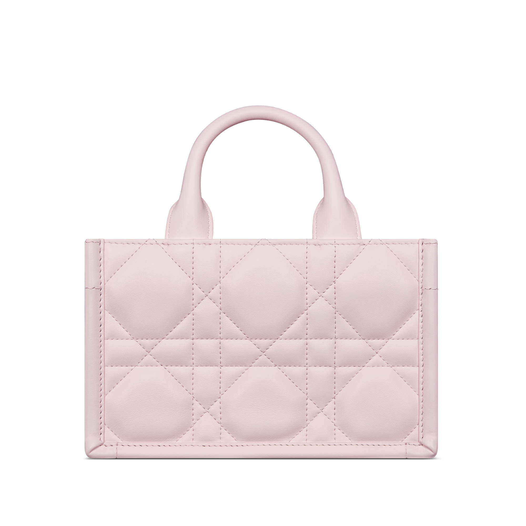 Mini Dior Book Tote Blush Pink Macrocannage Calfskin (21.5 x 13 x 7.5 ...