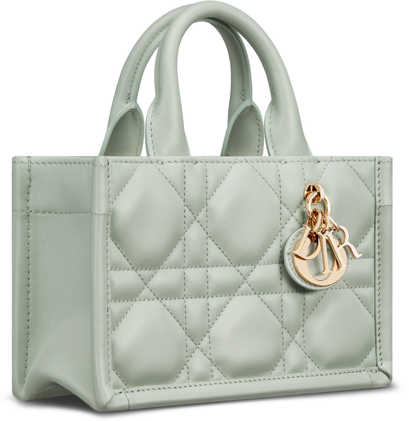 Mini Dior Book Tote Pistachegroen kalfsleer met Macrocannage-motief (21 ...