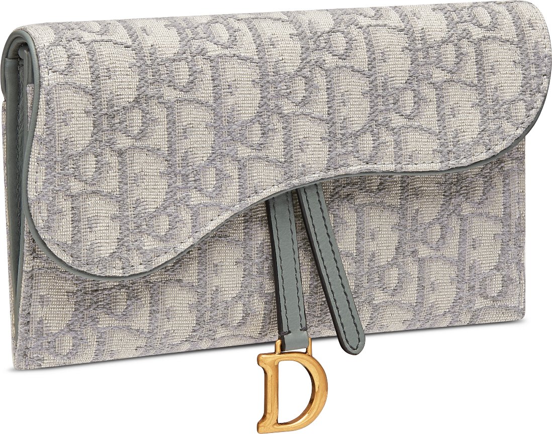 Клатч Saddle с цепочкой, модель маленького формата Жаккард Dior Oblique ...