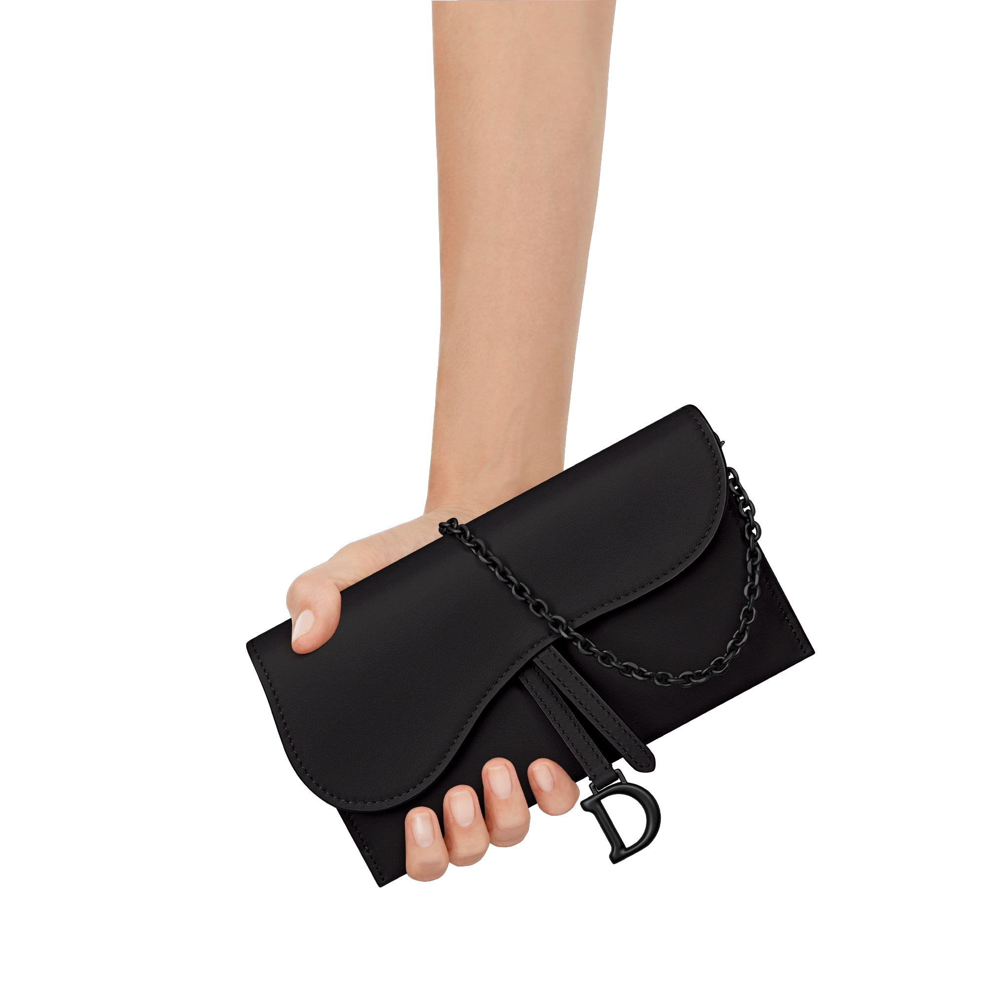 Dior Long Saddle Wallet With Chain