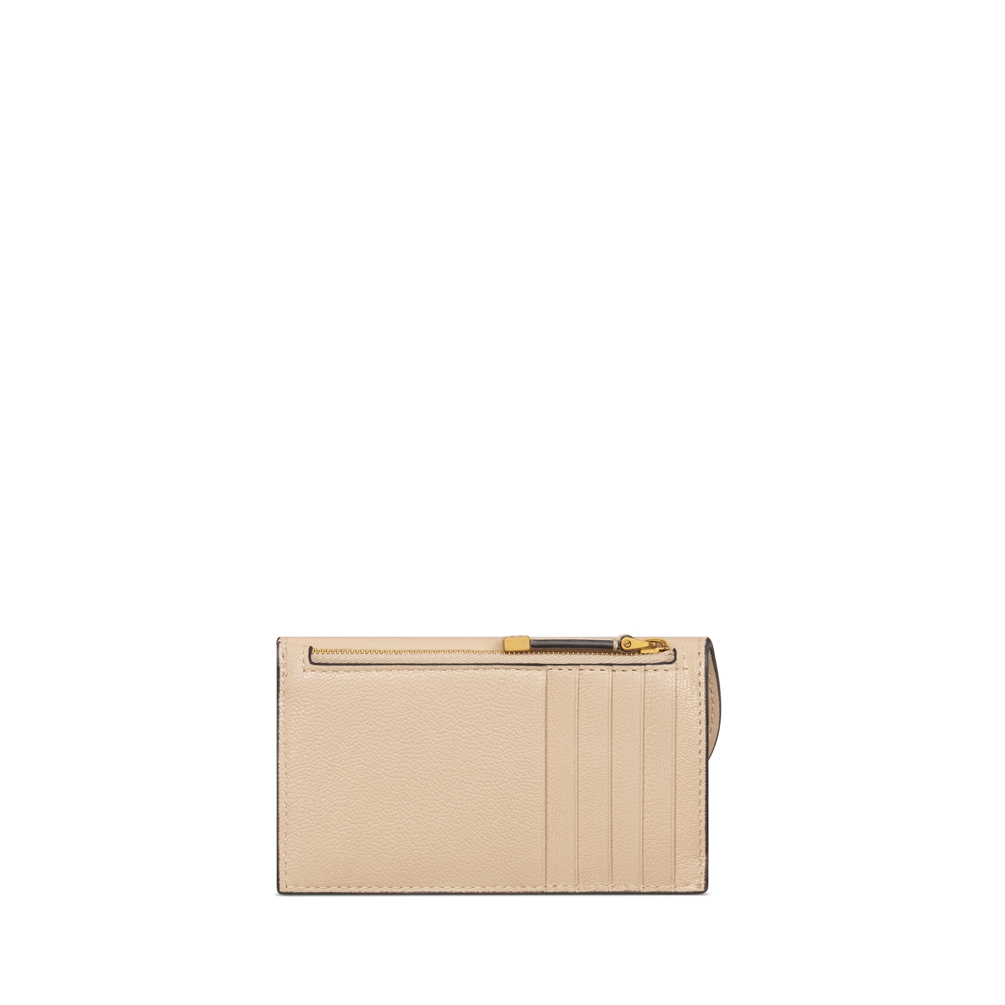 Saddle Cosmos Zipped Card Holder Powder Beige Goatskin | DIOR