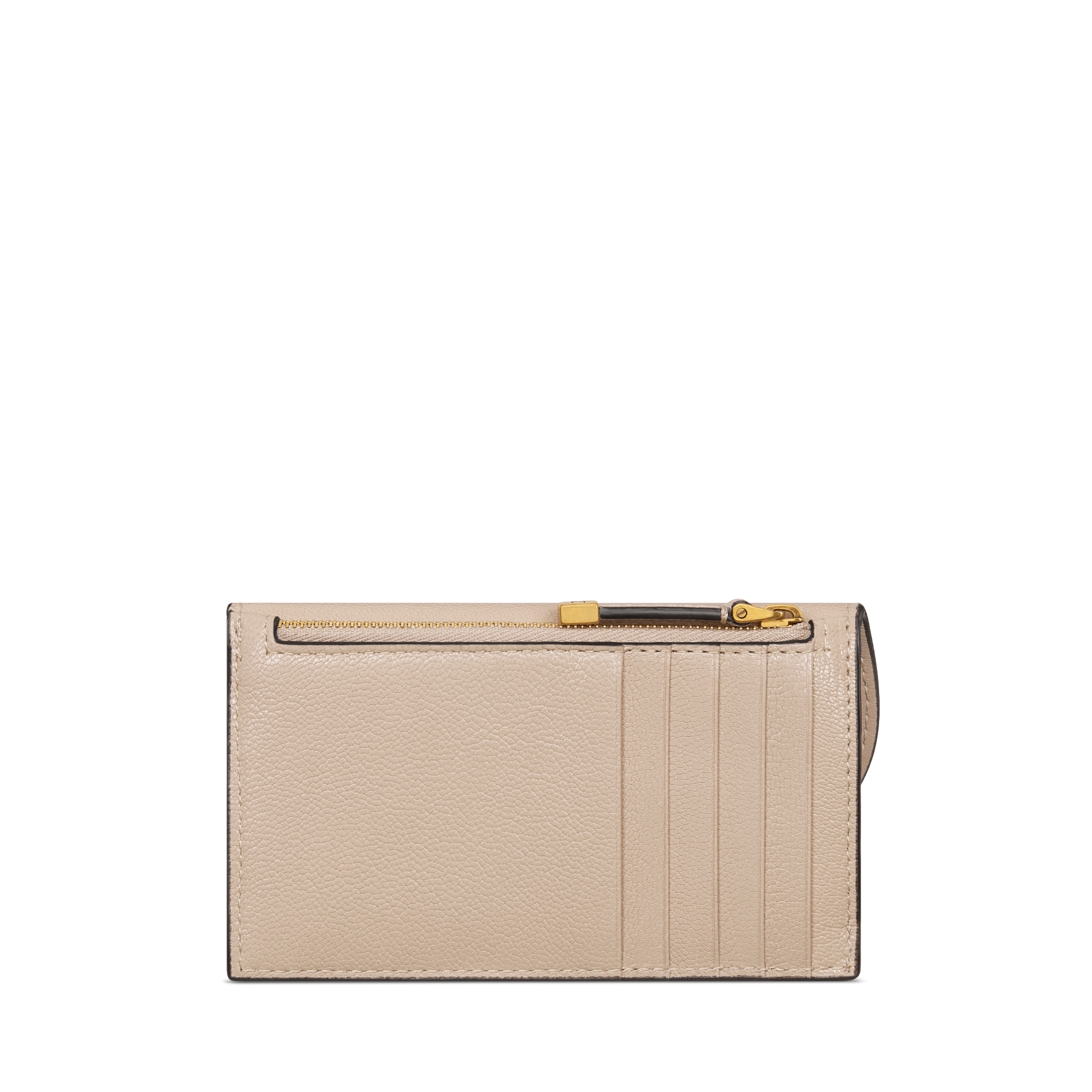 Saddle Cosmos Zipped Card Holder Powder Beige Goatskin | DIOR