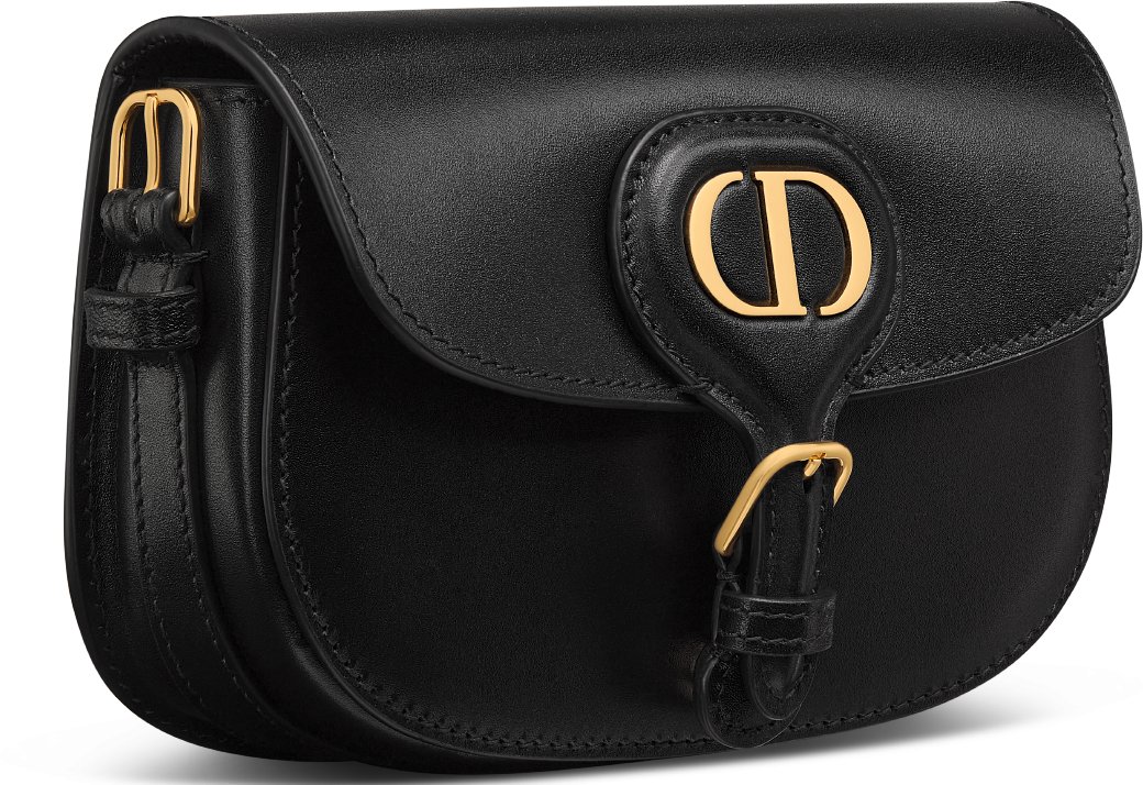 New Dior Bobby Mini Bag Black Box Calfskin | DIOR