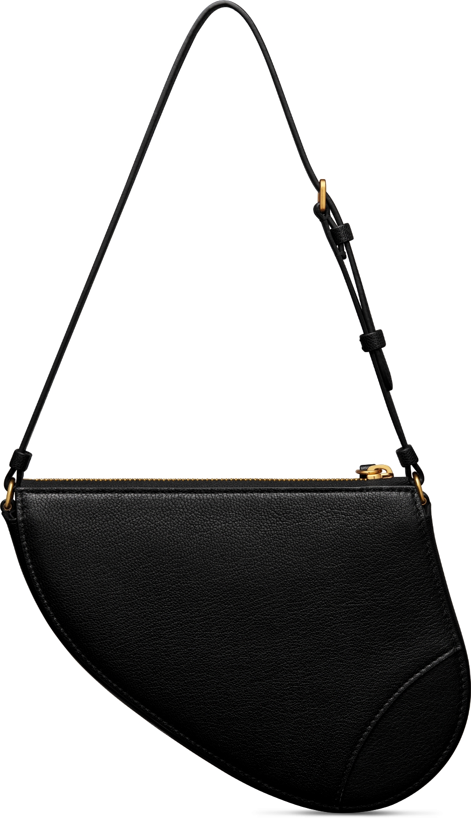 Saddle Rodeo Pouch Black Goatskin | DIOR