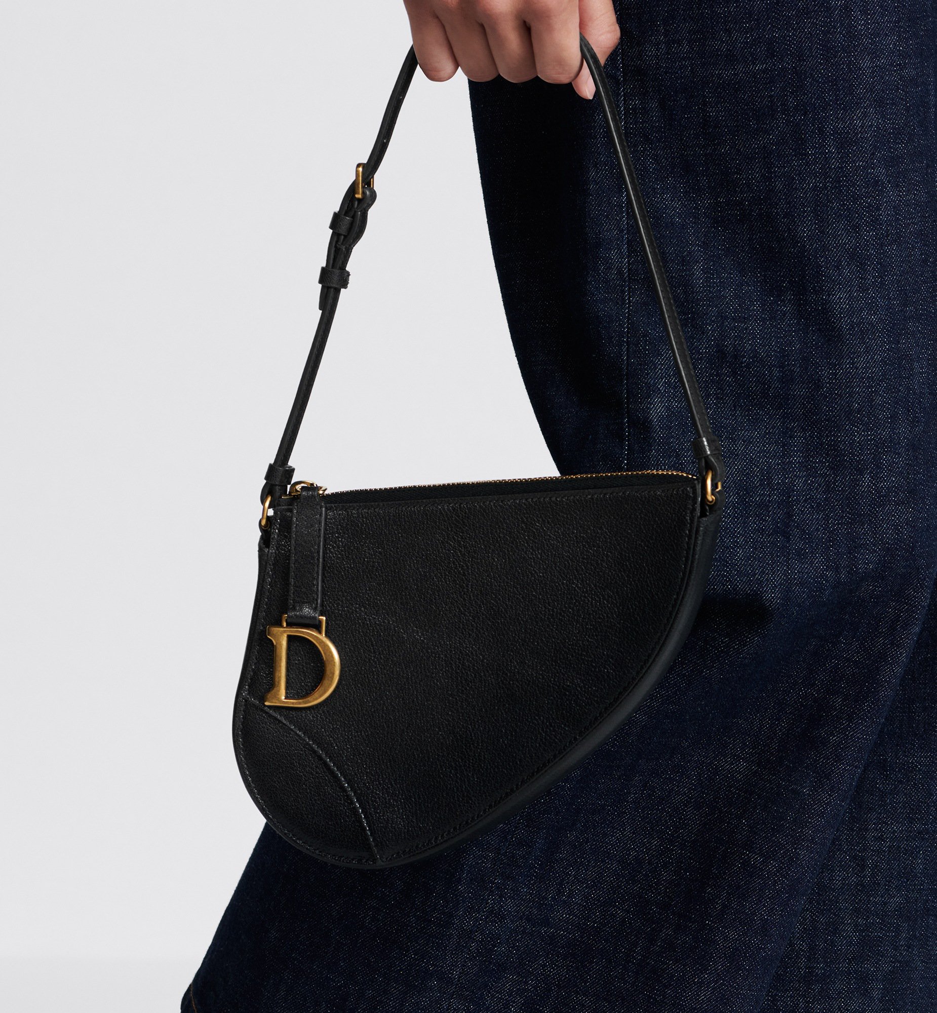 Saddle Rodeo Pouch Blue Dior Oblique Jacquard | DIOR