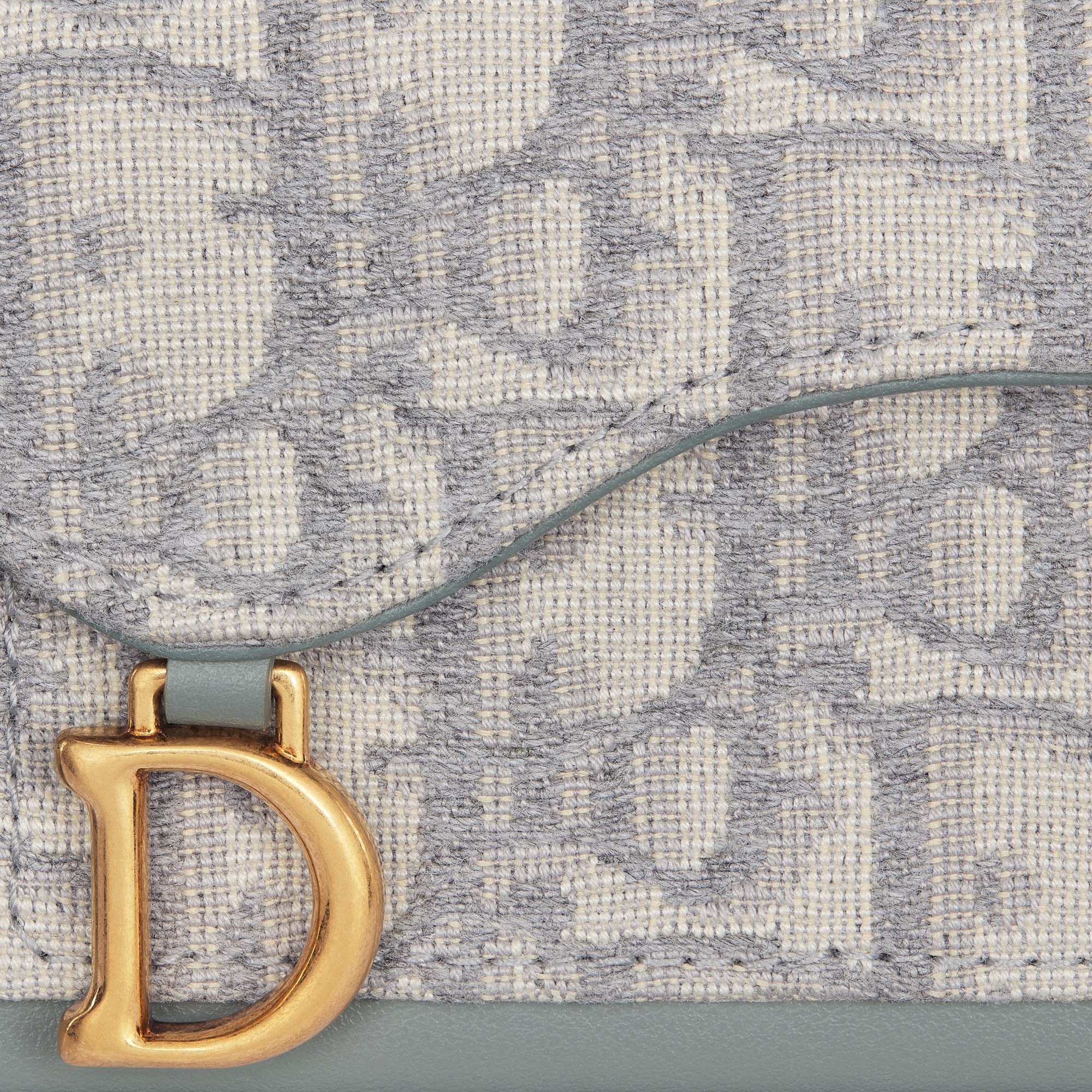 Saddle Cover for iPhone 15 Pro Gray Grained Calfskin and Dior Oblique ...