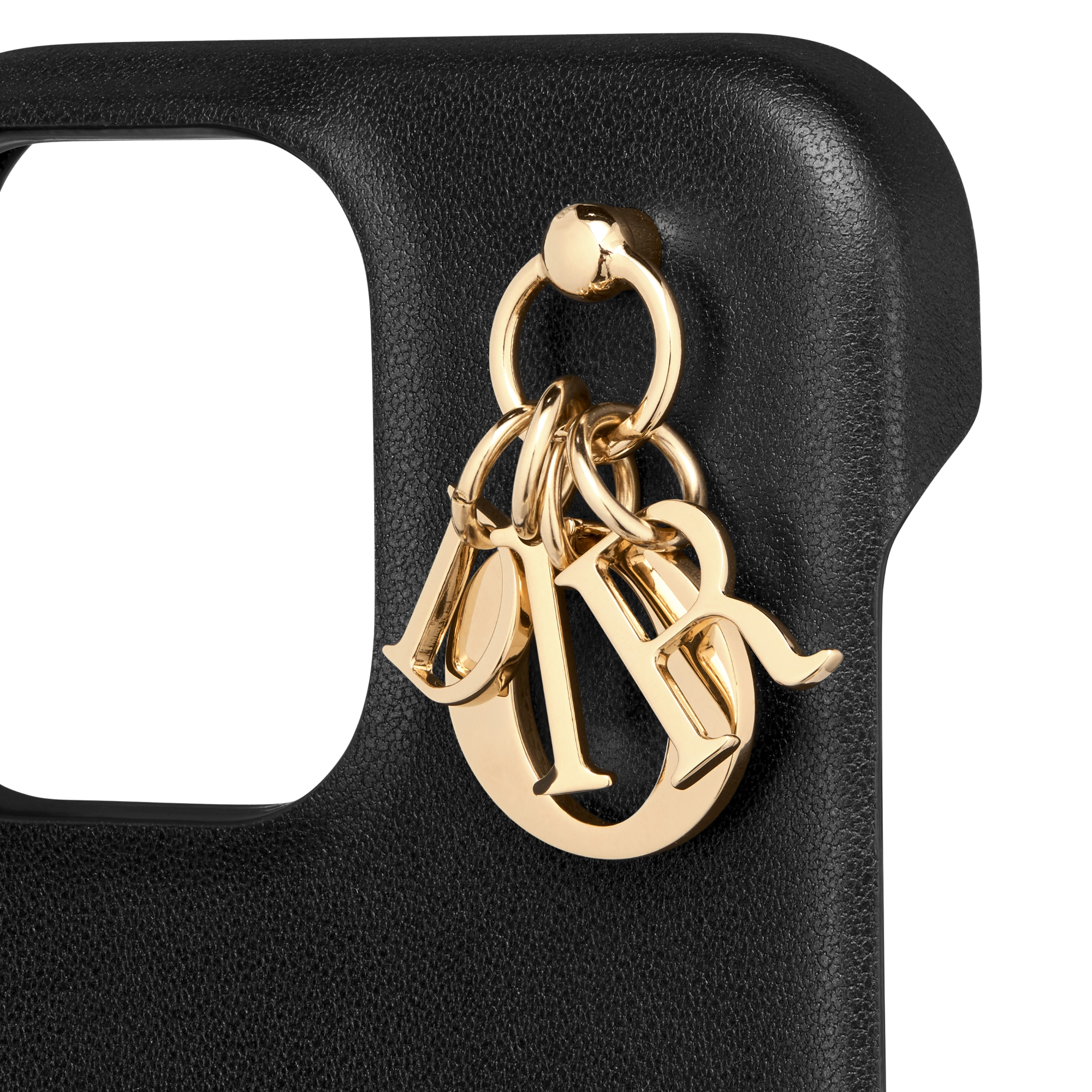 Lady Dior Cover for iPhone 15 Pro Max Black Cannage Lambskin | DIOR