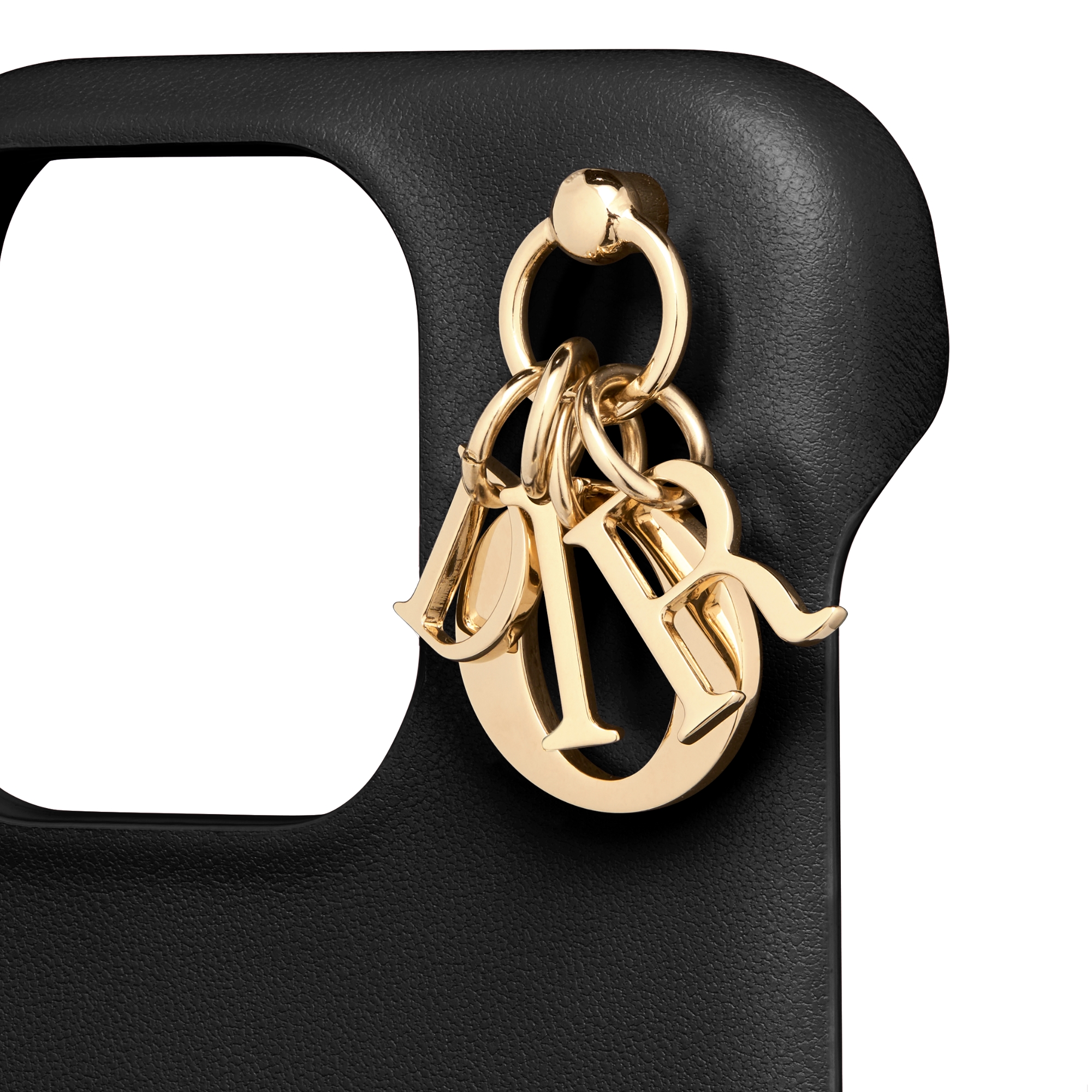 Lady Dior Cover for iPhone 15 Pro Black Cannage Lambskin | DIOR